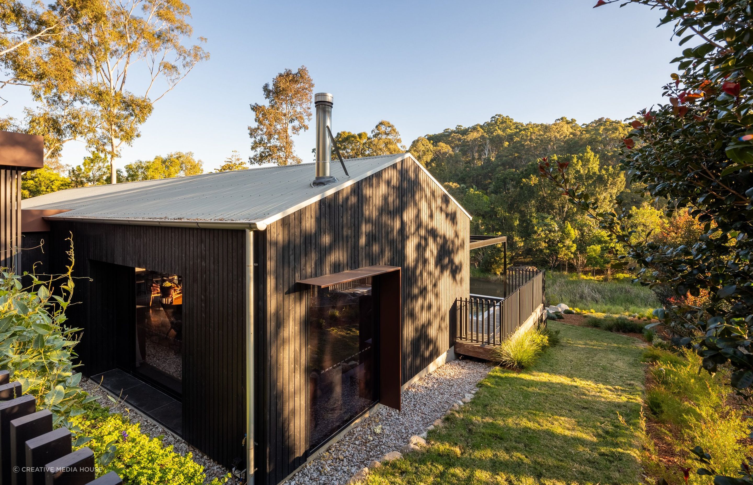 Design Meets Craftsmanship: Bespoke Sun Hoods Elevate Eumundi Home.