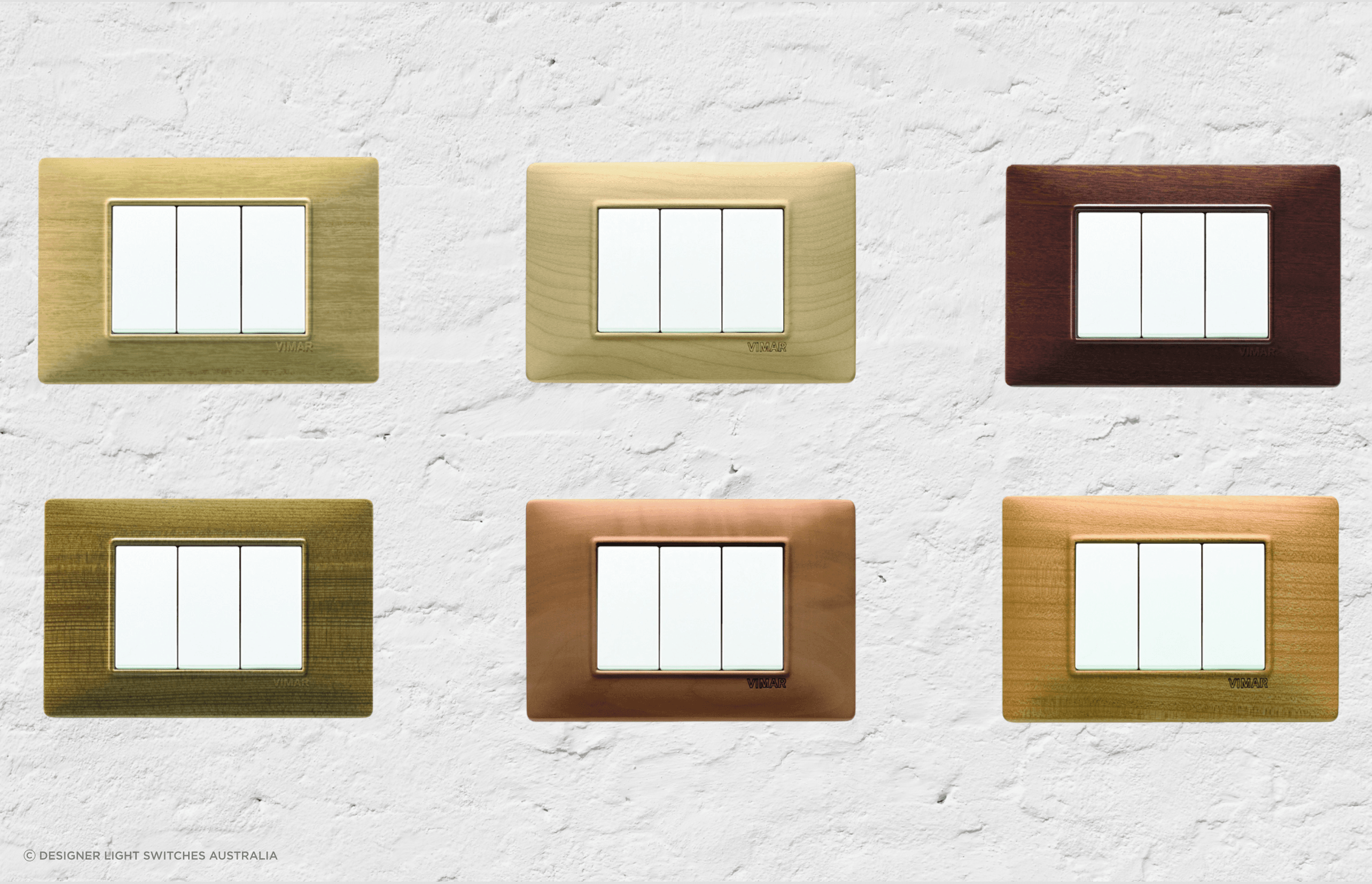 Wood Styled Light Switches - Designer Light Switches Australia