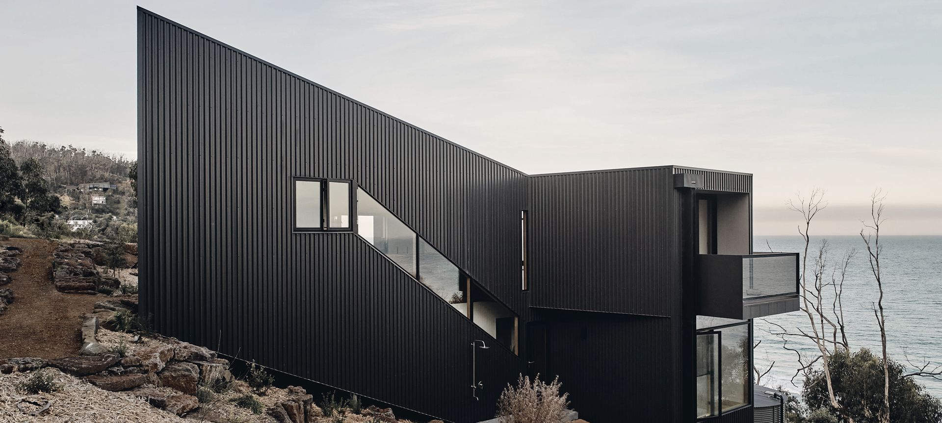 A visually striking roofing and cladding solution for coastal homes