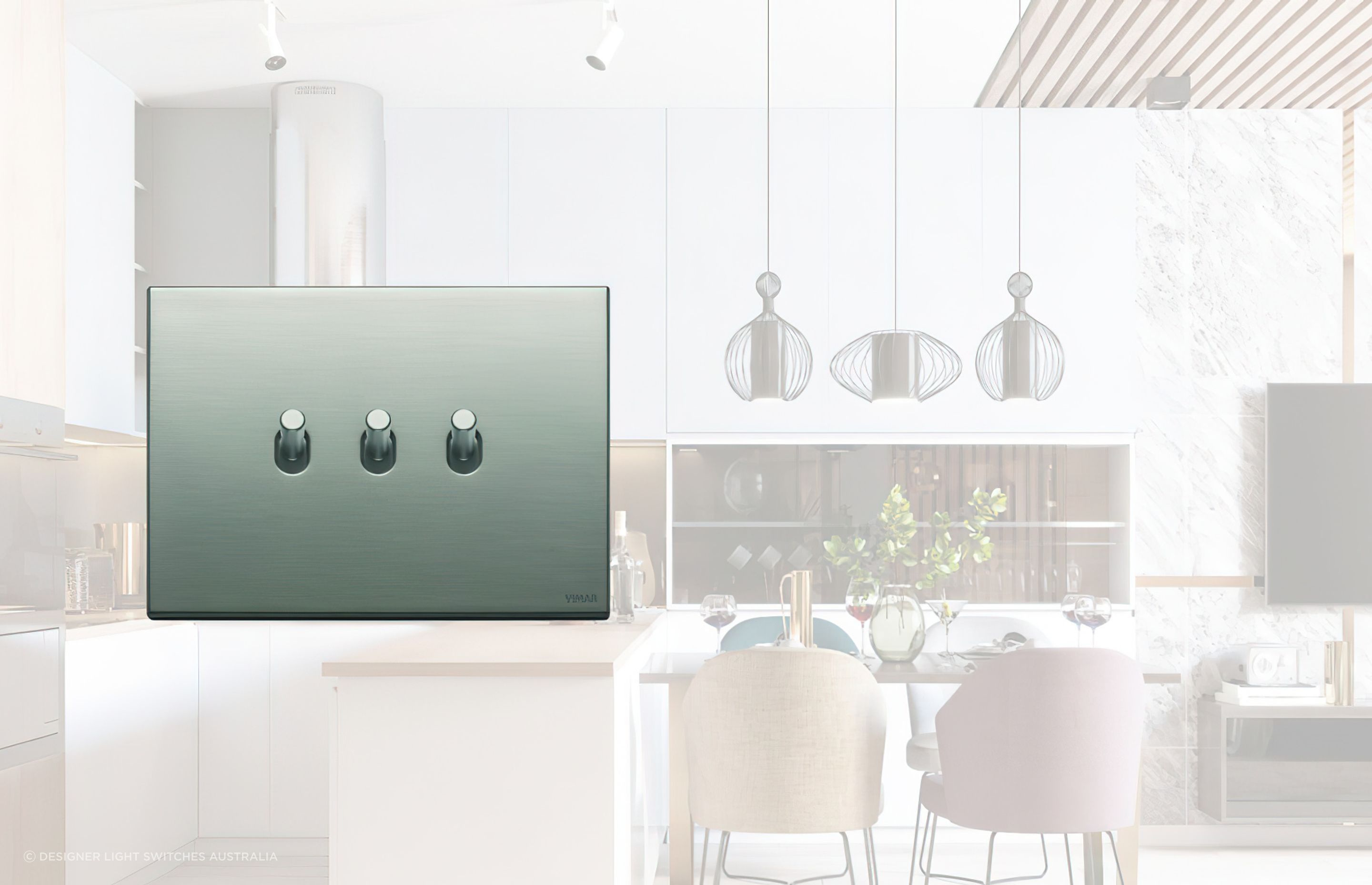 Metallic Light Switches for Modern, Industrial, Minimalist, and Luxury ...
