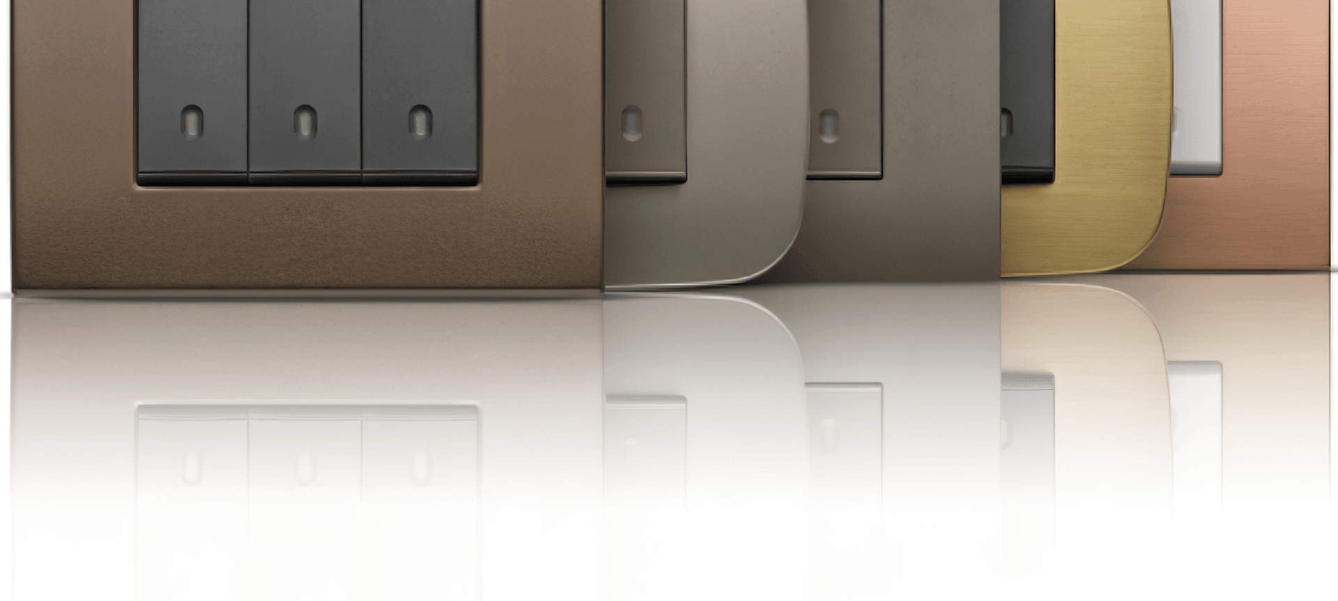 Warm Colour Designer Metal Light Switches - Designer Light Switches ...