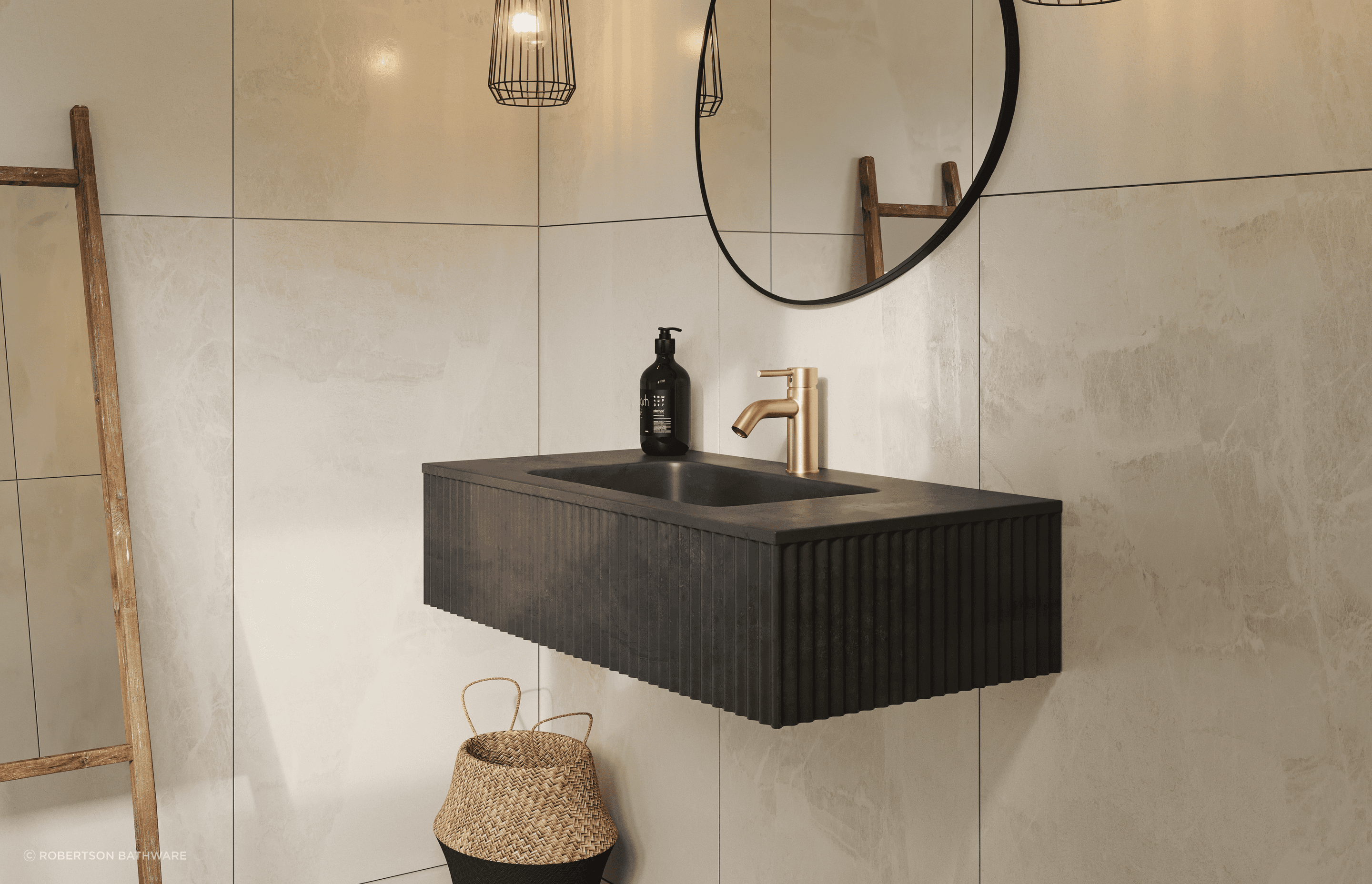 A selection of black bathroom basins for bold bathrooms