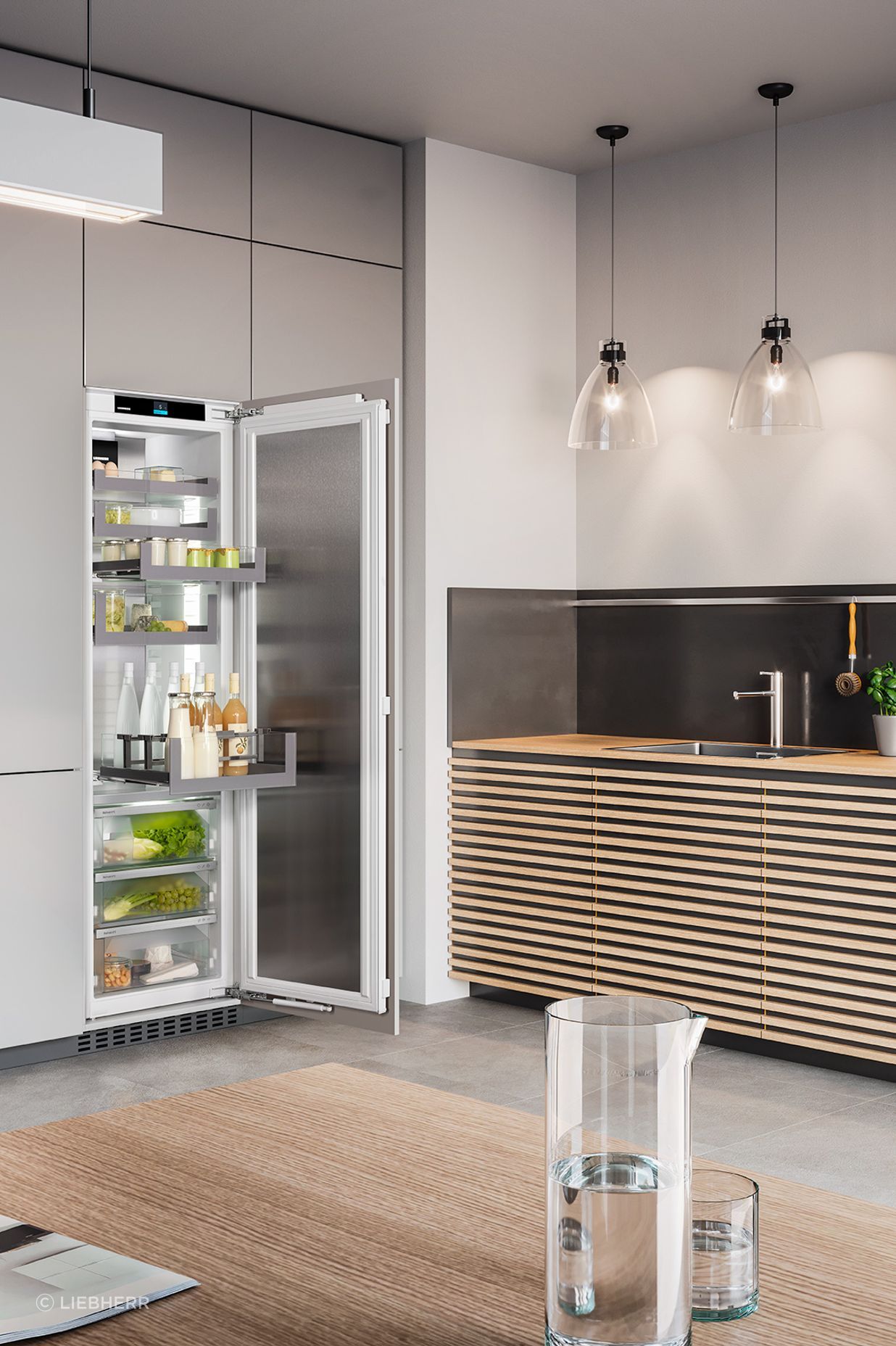 These built-in fridge designs combine elegance, functionality and ...