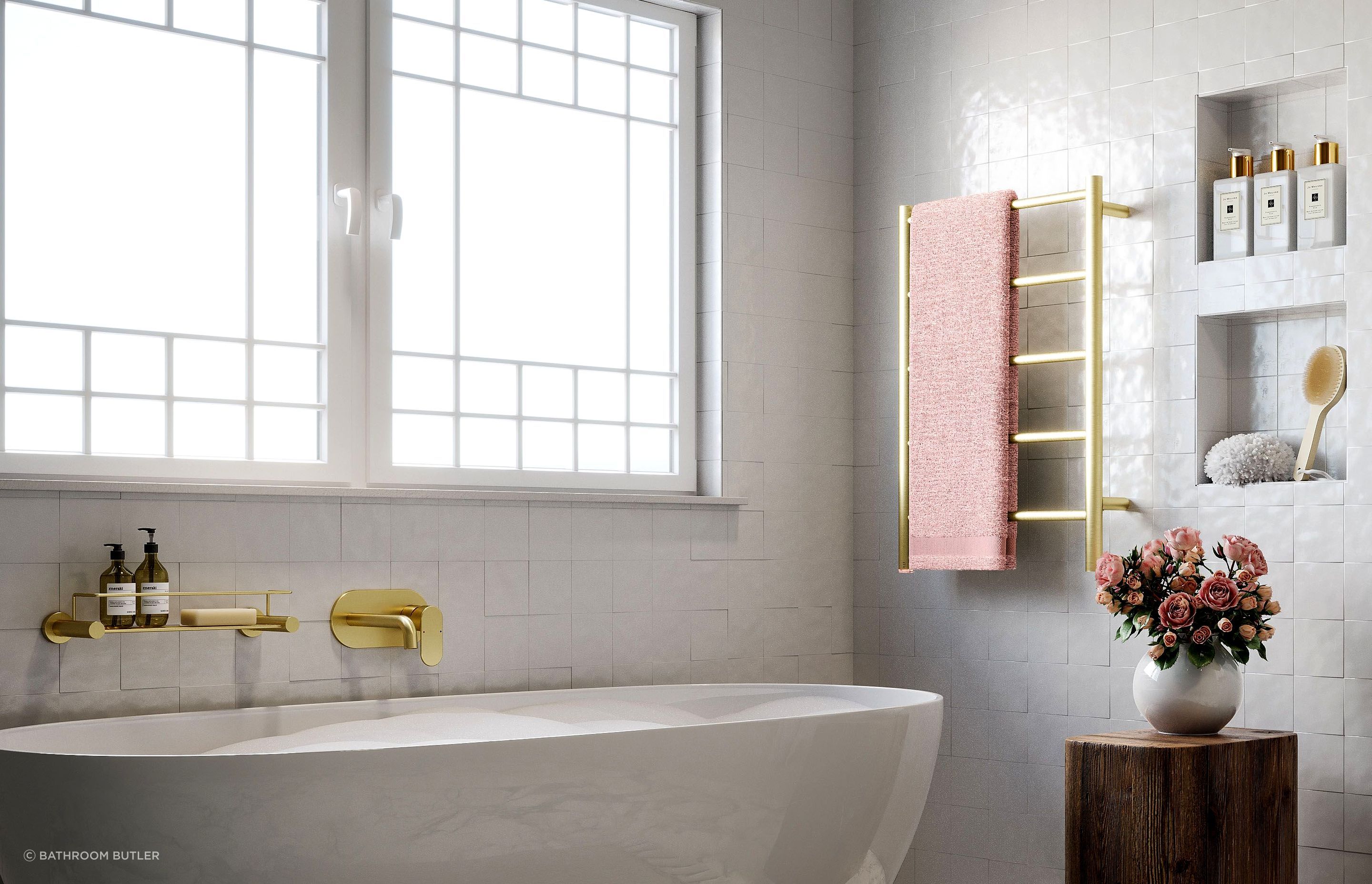 Experience the difference of a Bathroom Butler Heated Towel Rail