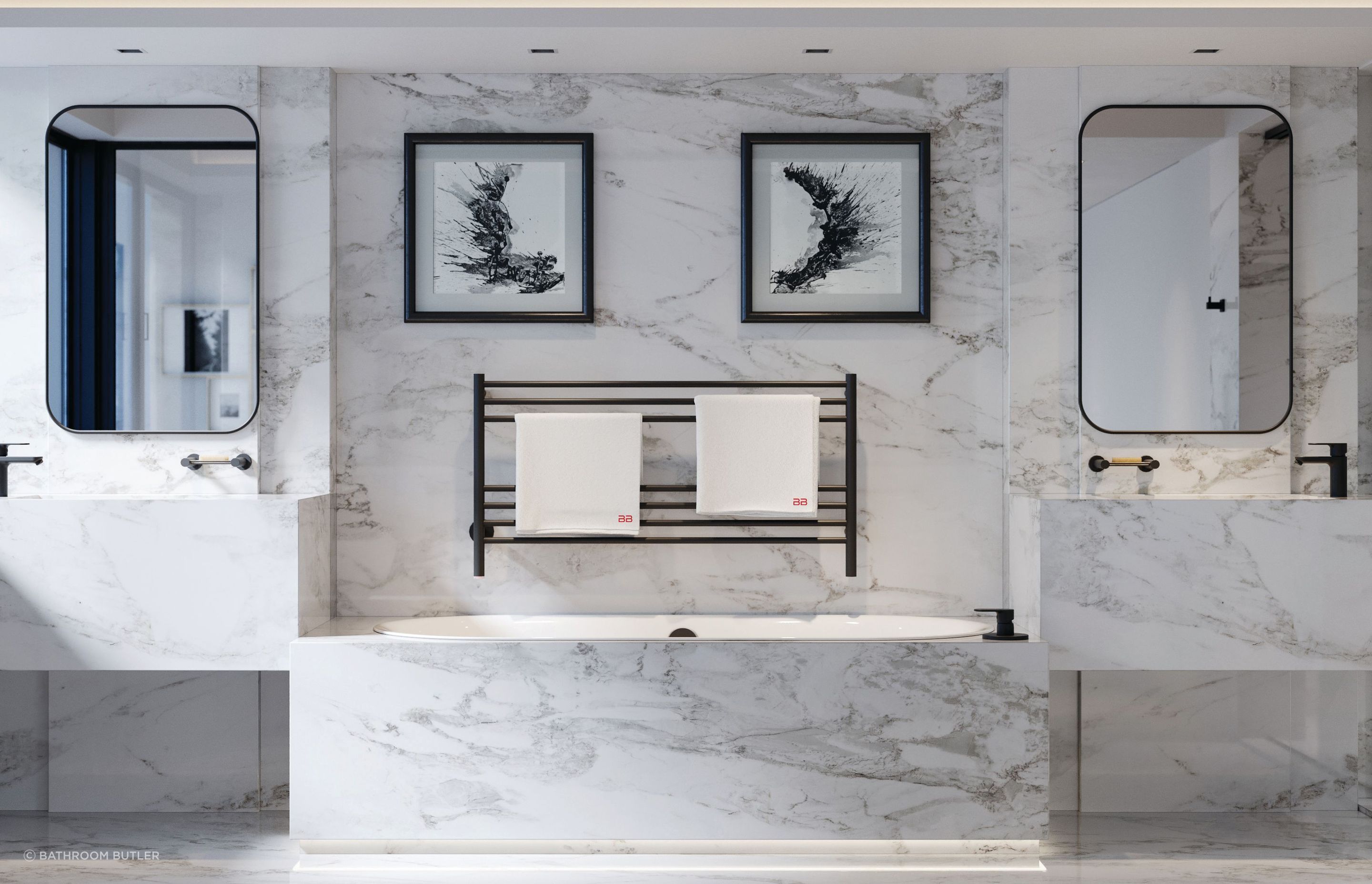 Experience the difference of a Bathroom Butler Heated Towel Rail ...