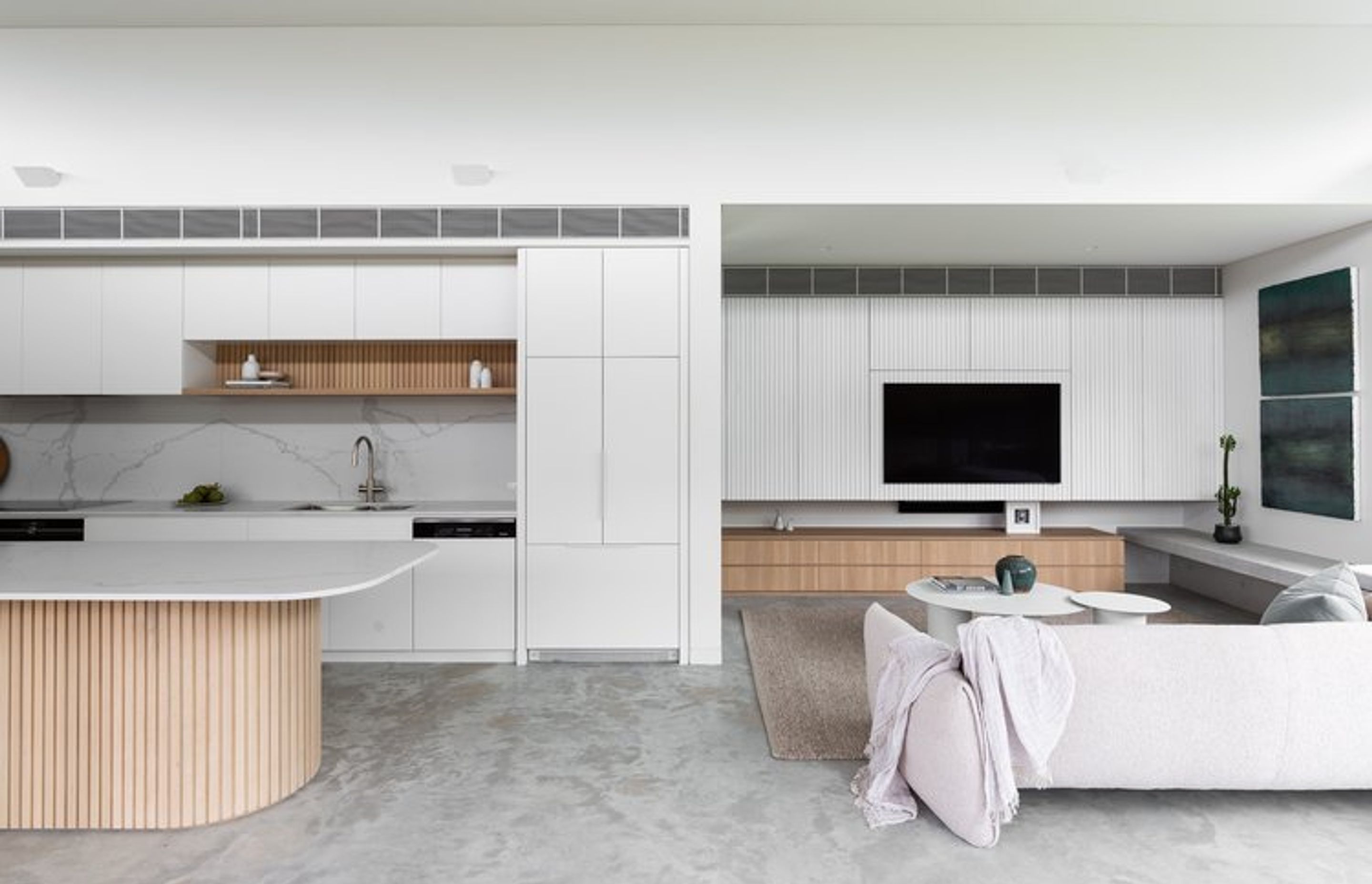 A muted family home designed to foster a sense of tranquillity and calm
