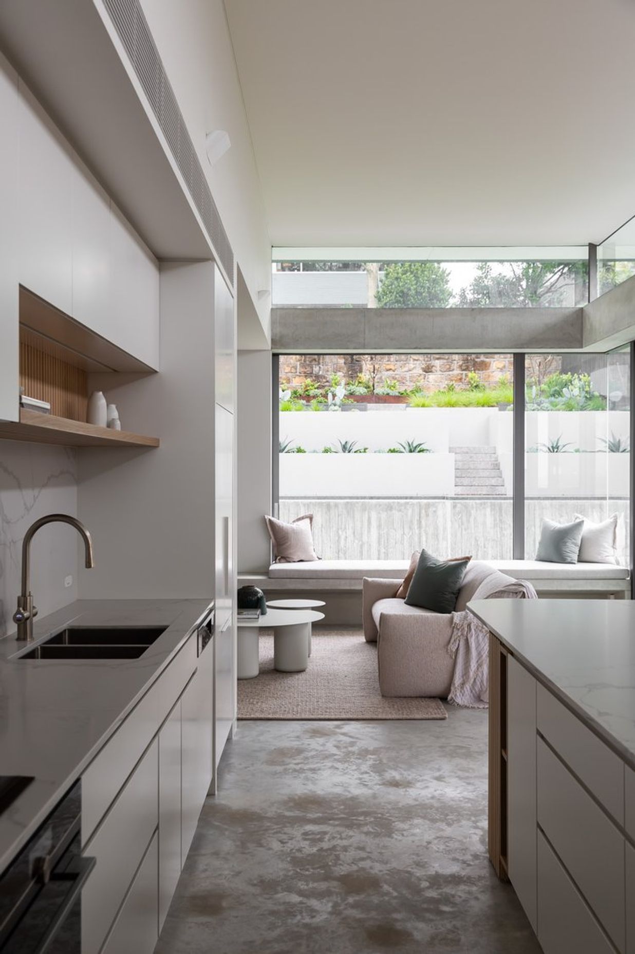 A muted family home designed to foster a sense of tranquillity and calm