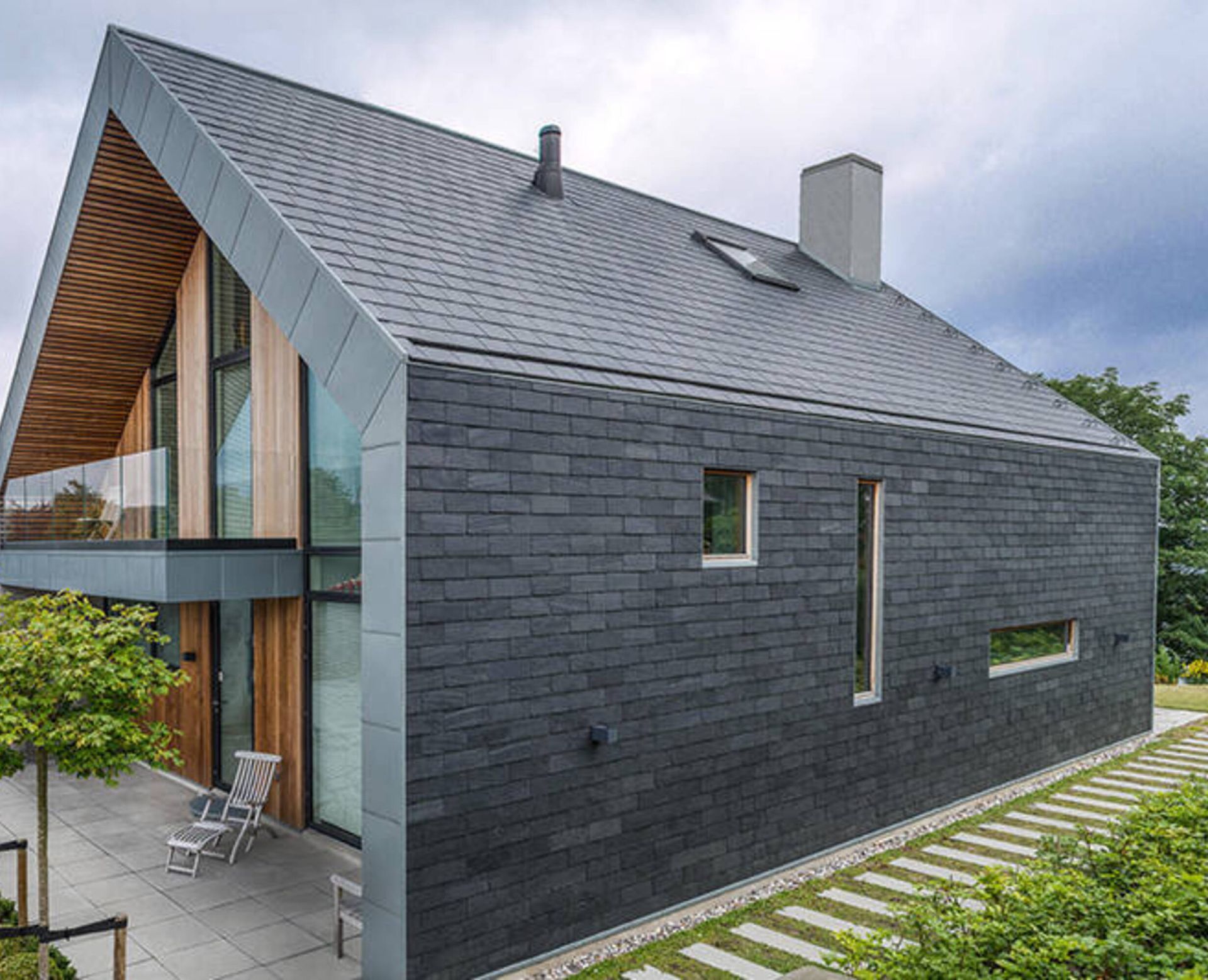 slate tile cladding