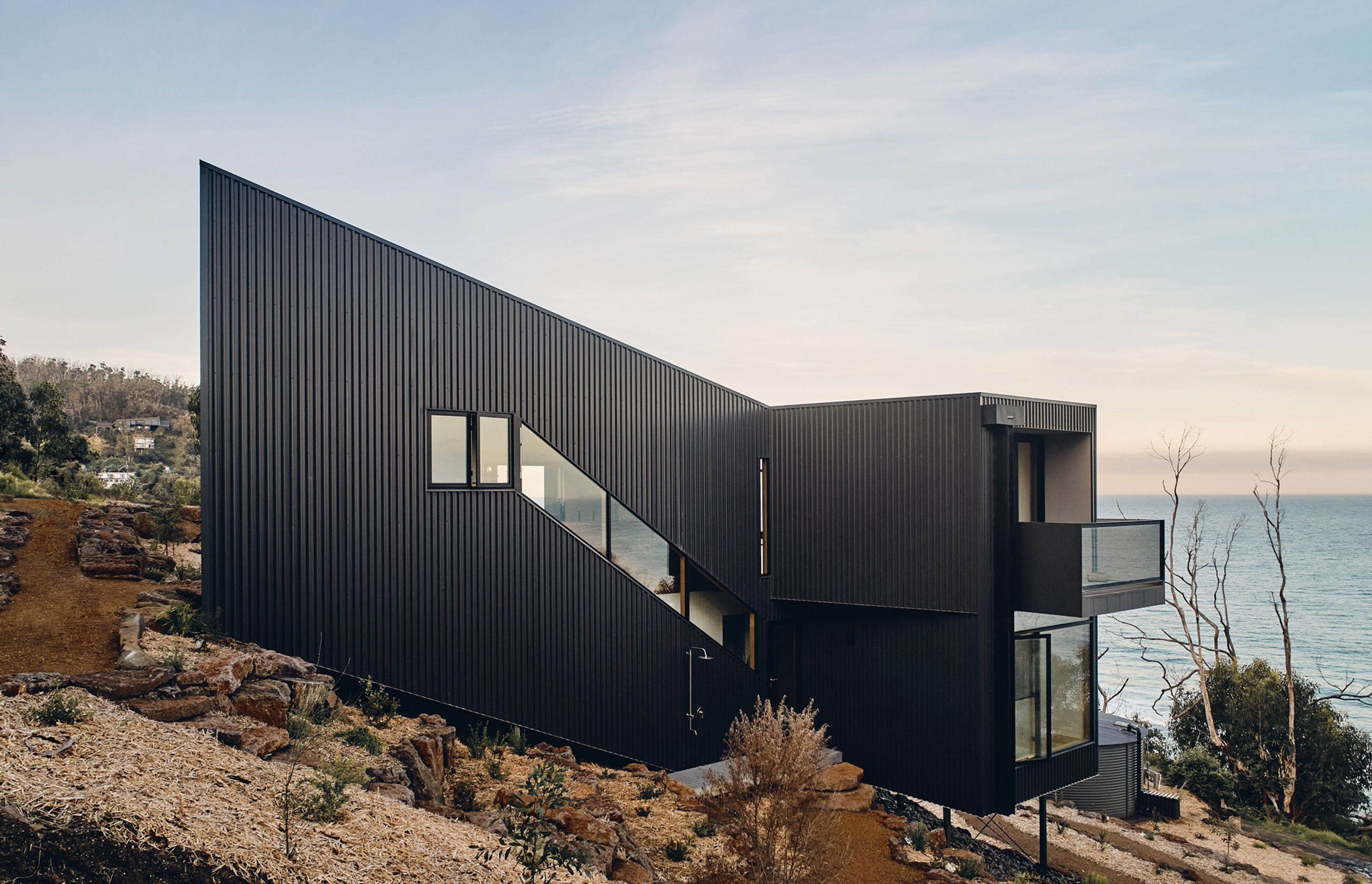 A visually striking roofing and cladding solution for coastal homes