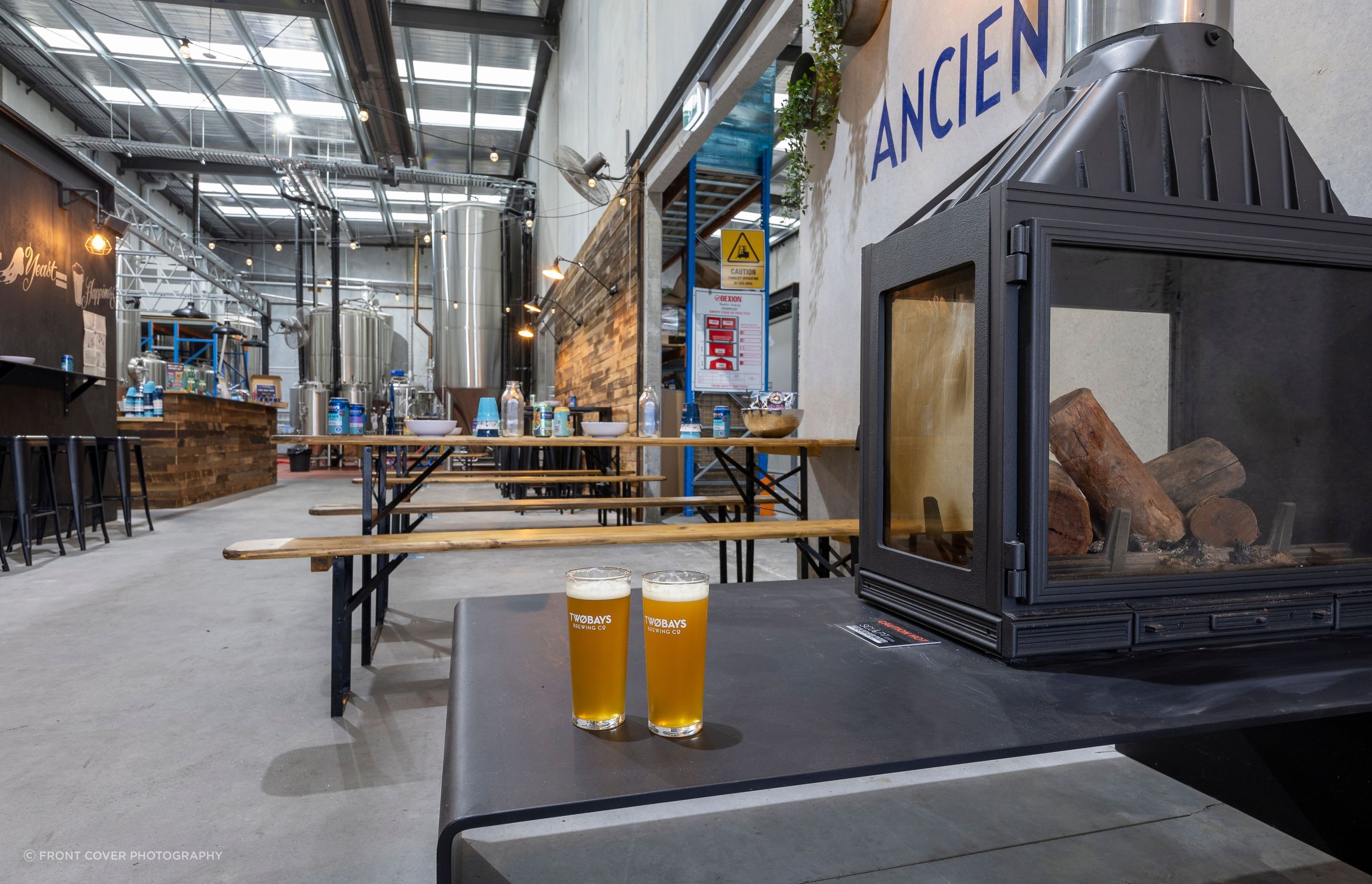 Two Bays Brewery by Sculpt Fireplace Collection | ArchiPro AU