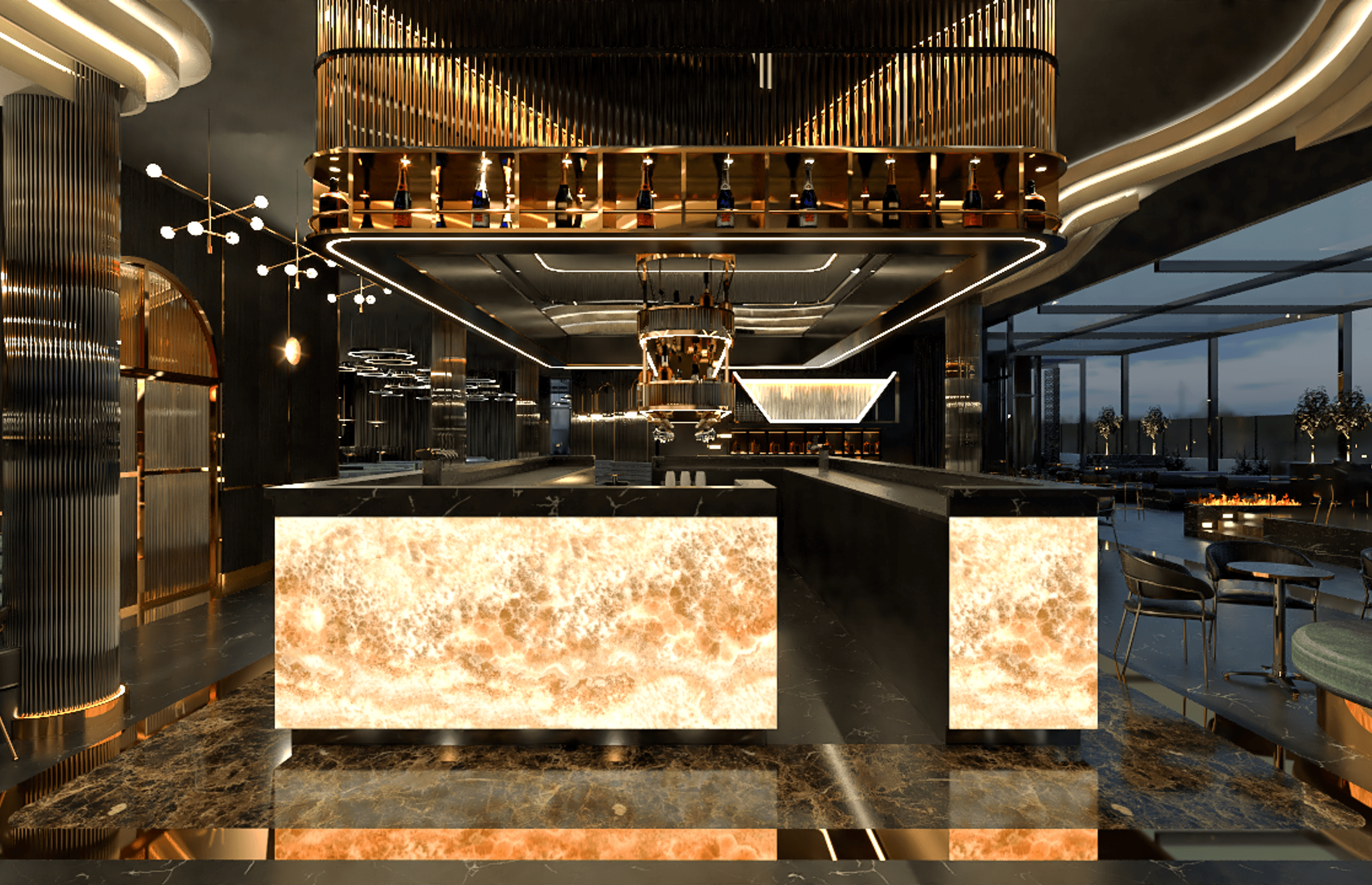 Renders - Rooftop Bar by AGC Interior | ArchiPro AU