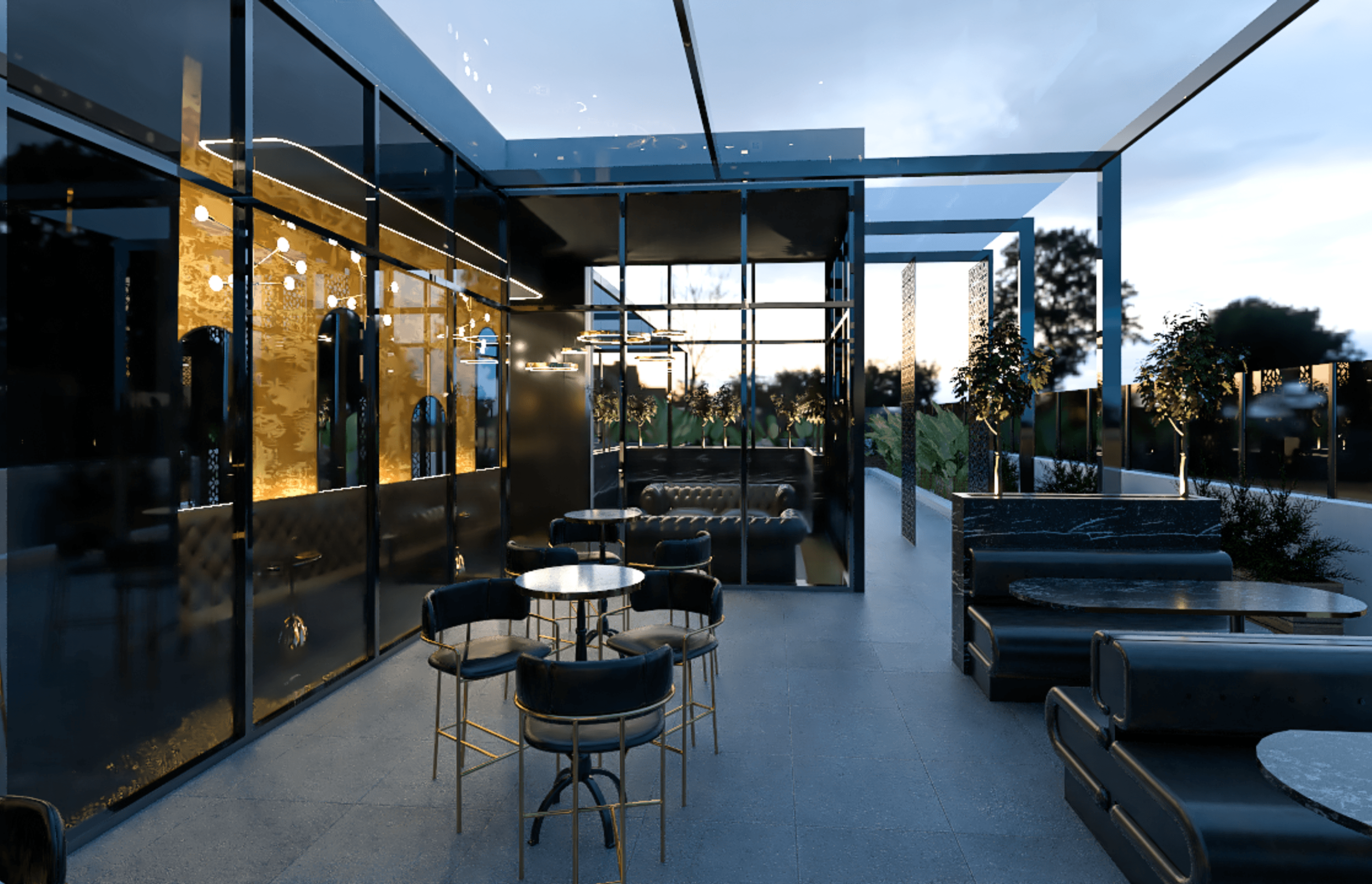 Renders - Rooftop Bar by AGC Interior | ArchiPro AU