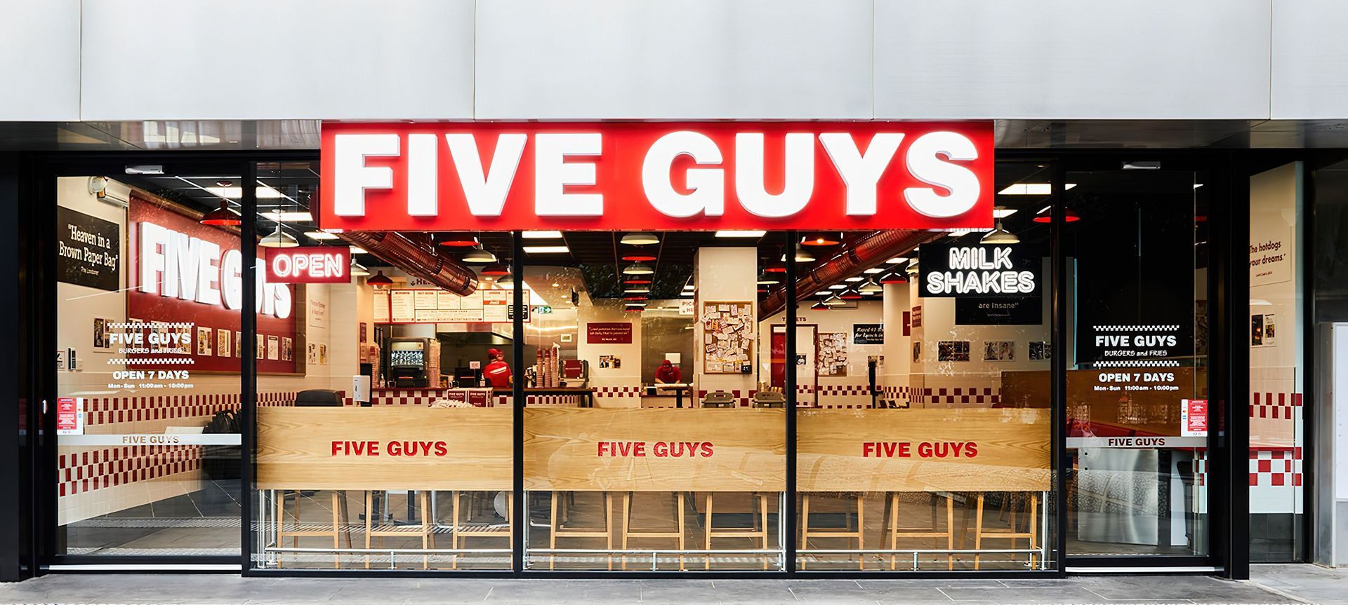 Five Guys, Southbank, Victoria by COOOP | ArchiPro AU