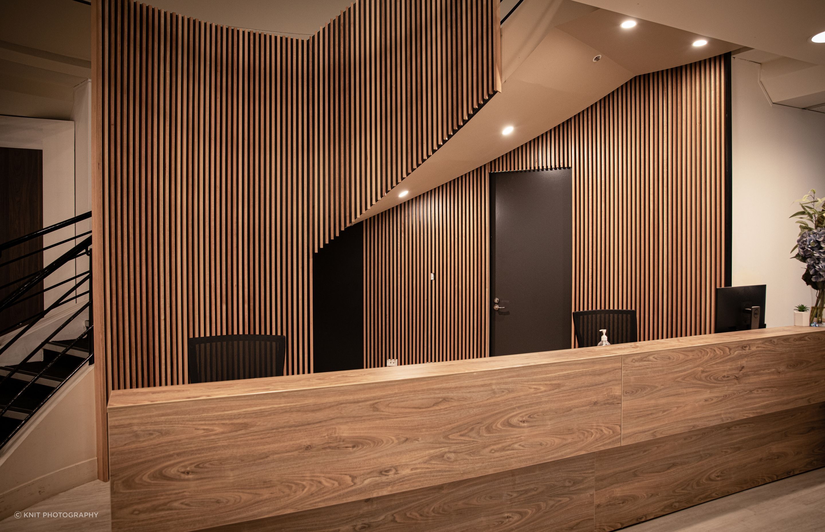 Linear Wood Feature Wall by The Barking Axe | ArchiPro AU