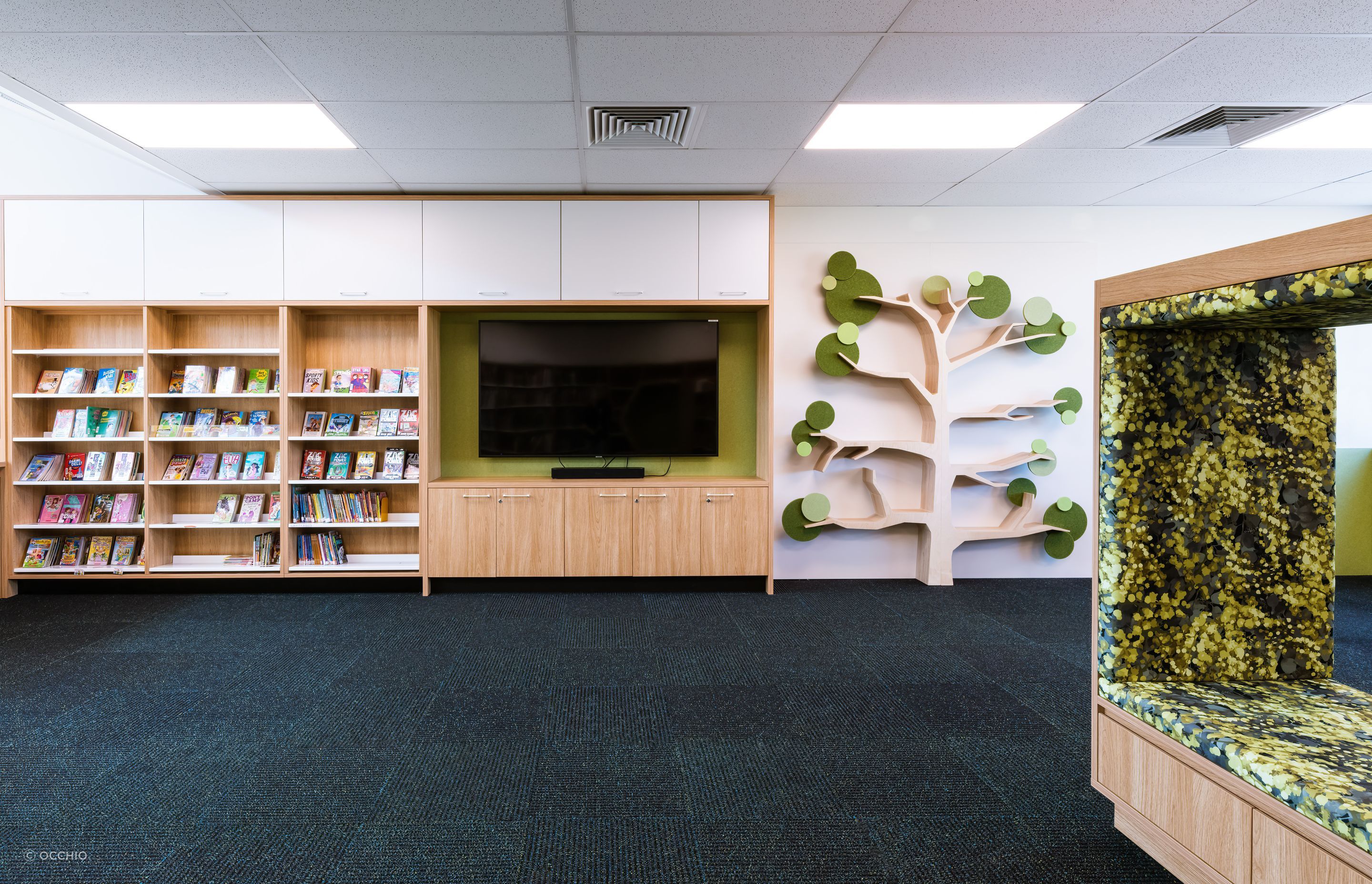Primary School Library Area by Hosking Interior Design | ArchiPro AU