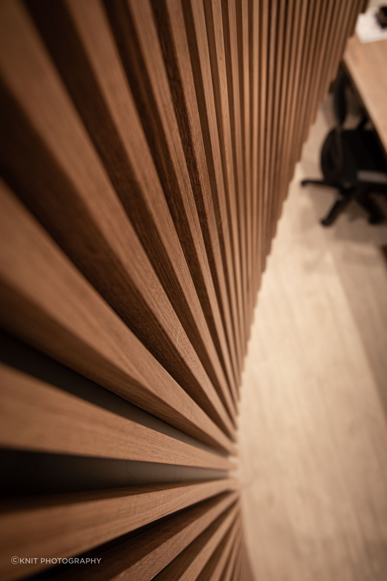 Linear Wood Feature Wall by The Barking Axe | ArchiPro AU