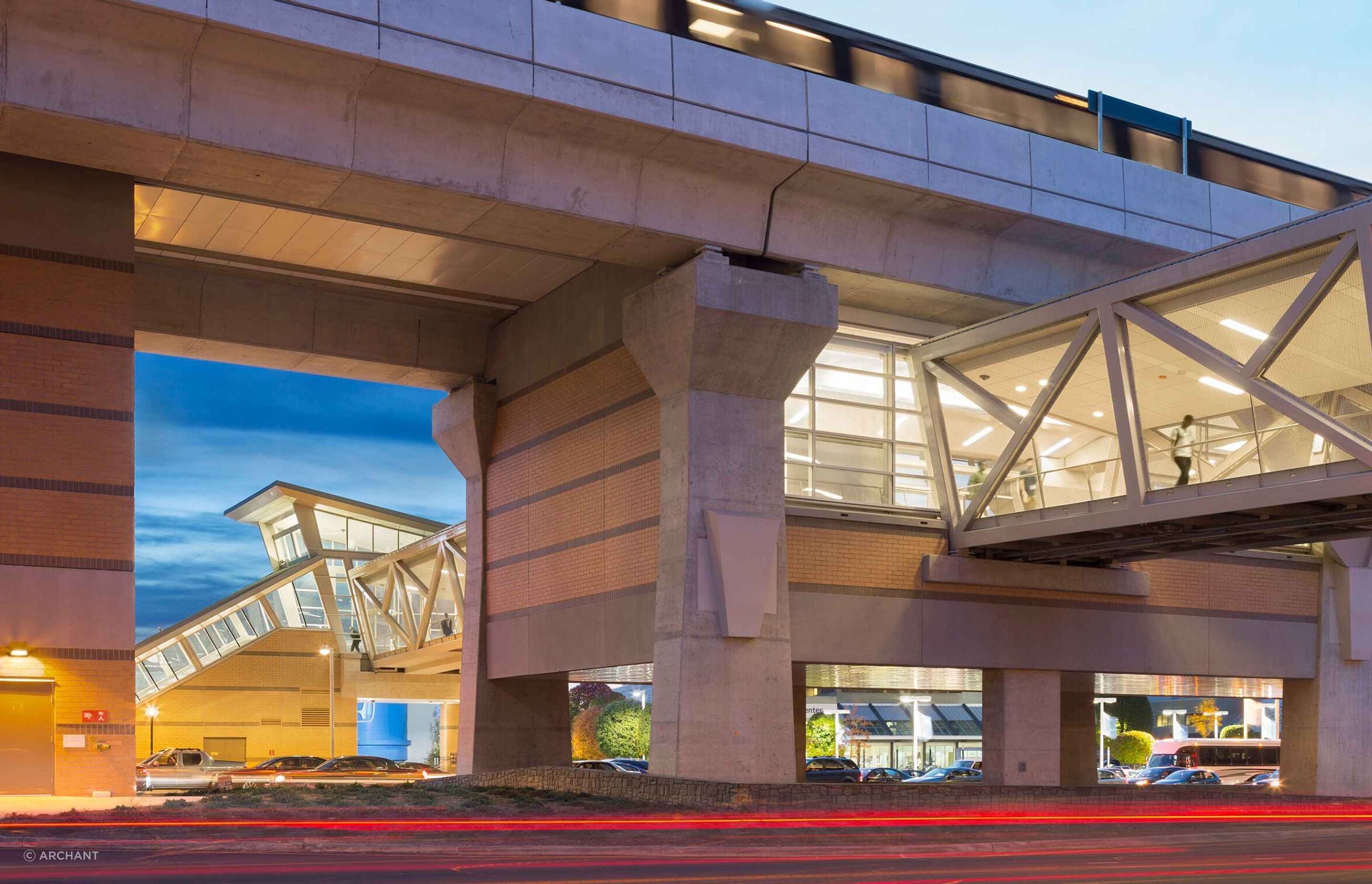 Metrorail Walkways with Wire Mesh Walls by Wovenpanel® | ArchiPro AU