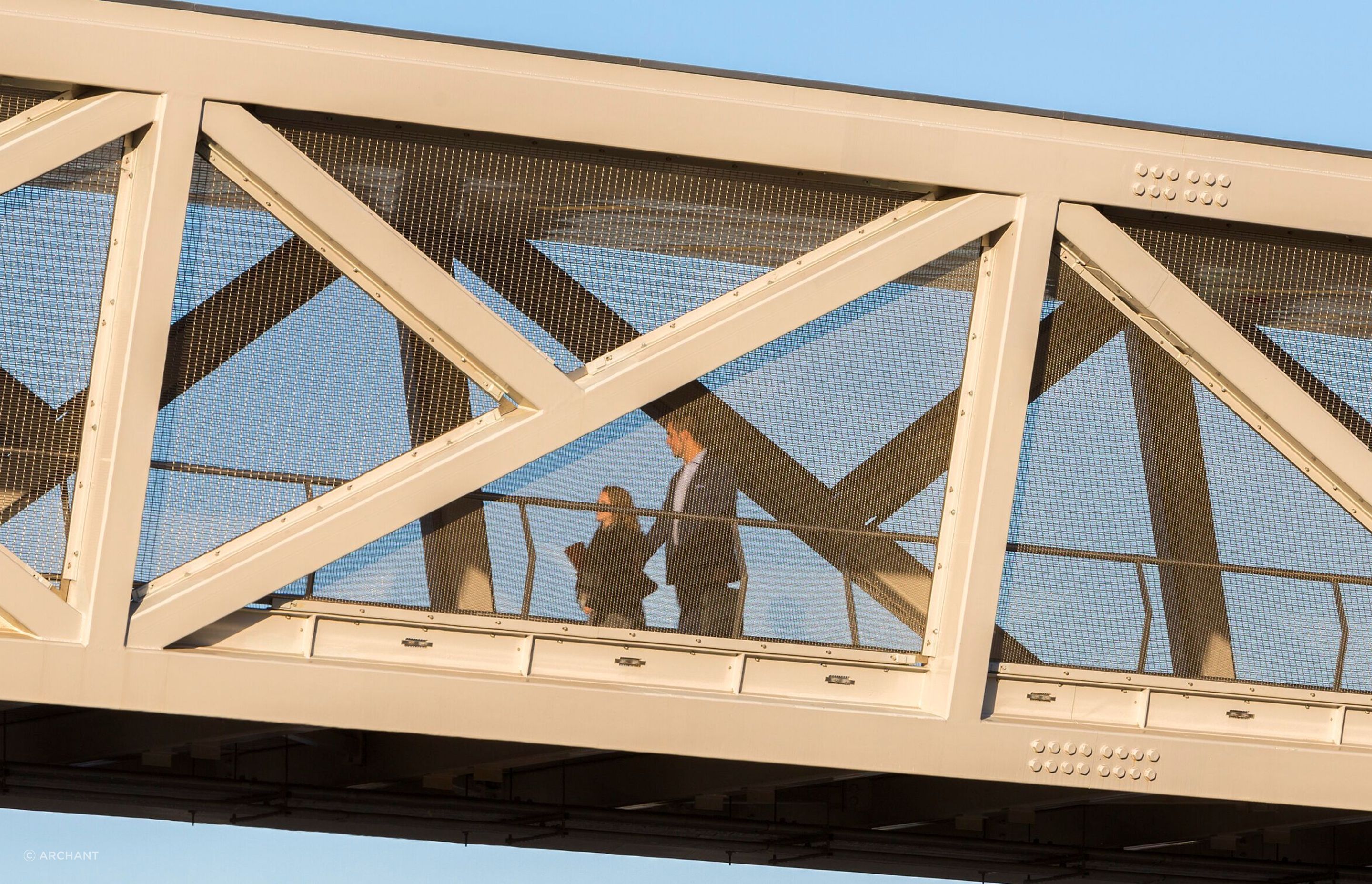 Metrorail Walkways with Wire Mesh Walls by Wovenpanel® | ArchiPro AU