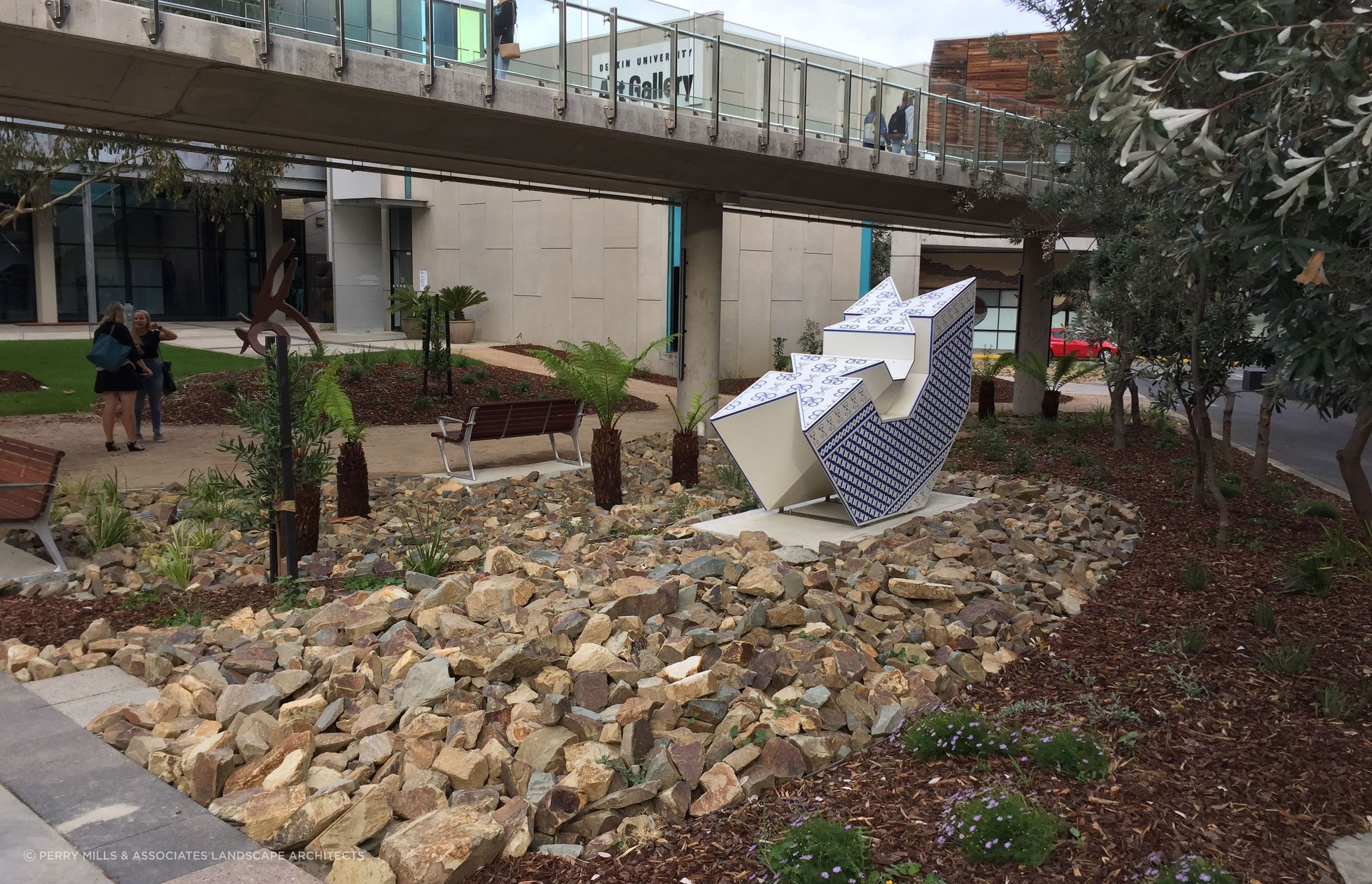 Deakin University Burwood Campus Central Courtyard by Perry Mills ...