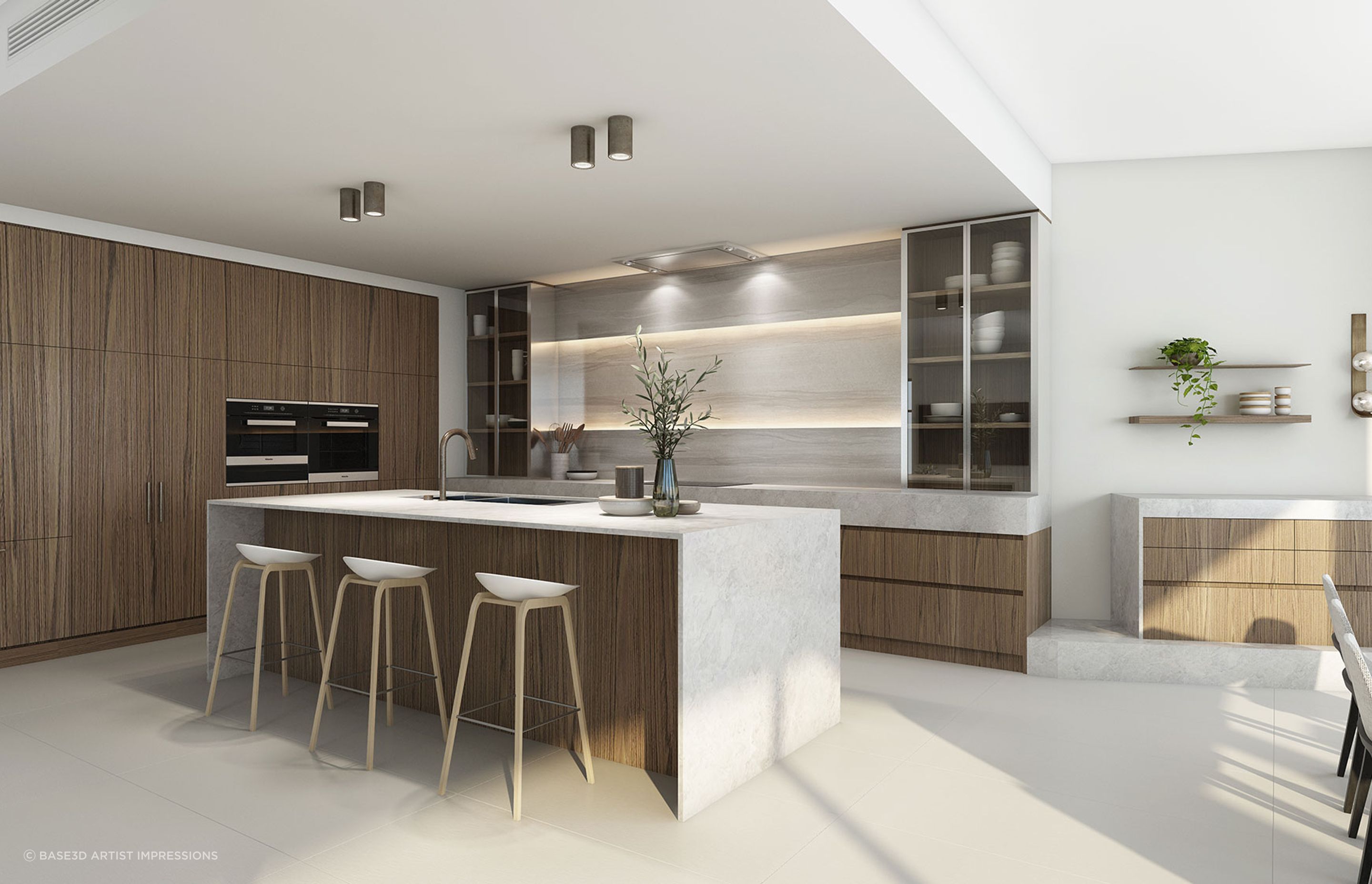 Kitchen by BASE3D Artist Impressions | ArchiPro AU