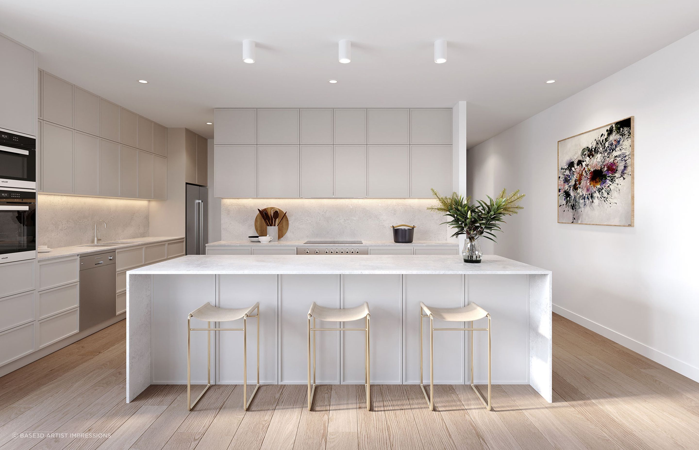 Kitchen by BASE3D Artist Impressions | ArchiPro AU