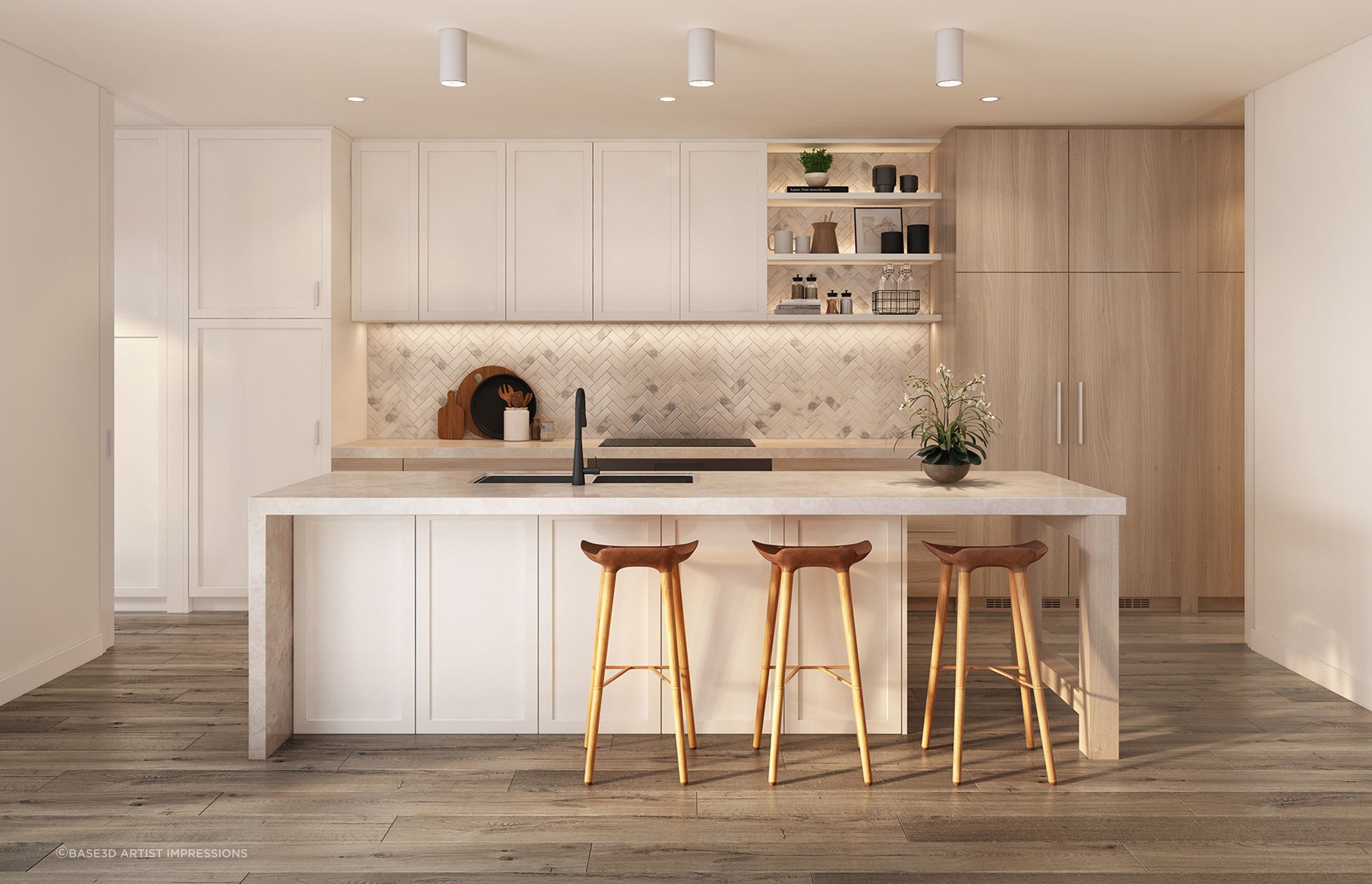 Kitchen by BASE3D Artist Impressions | ArchiPro AU