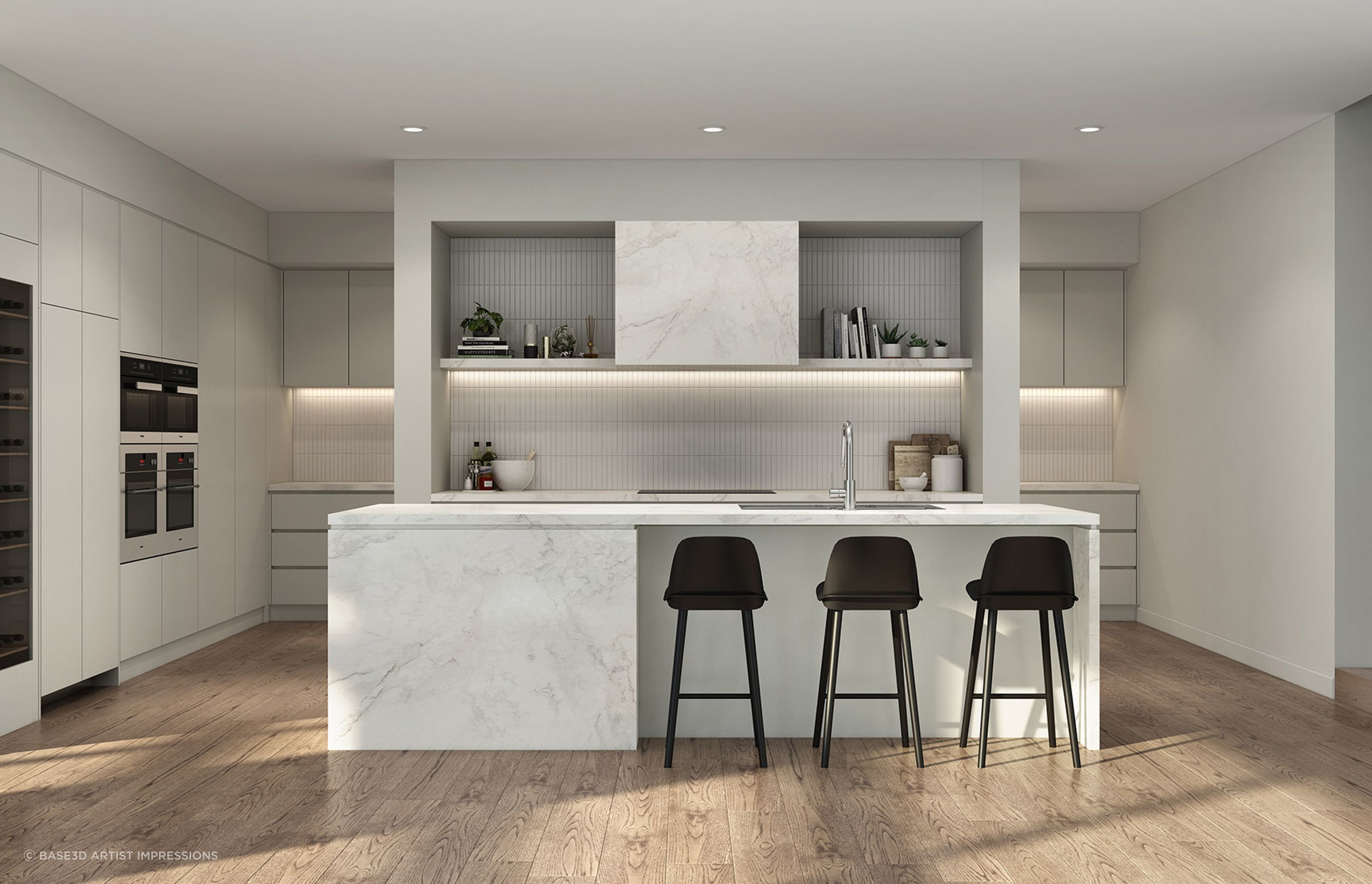 Kitchen by BASE3D Artist Impressions | ArchiPro AU