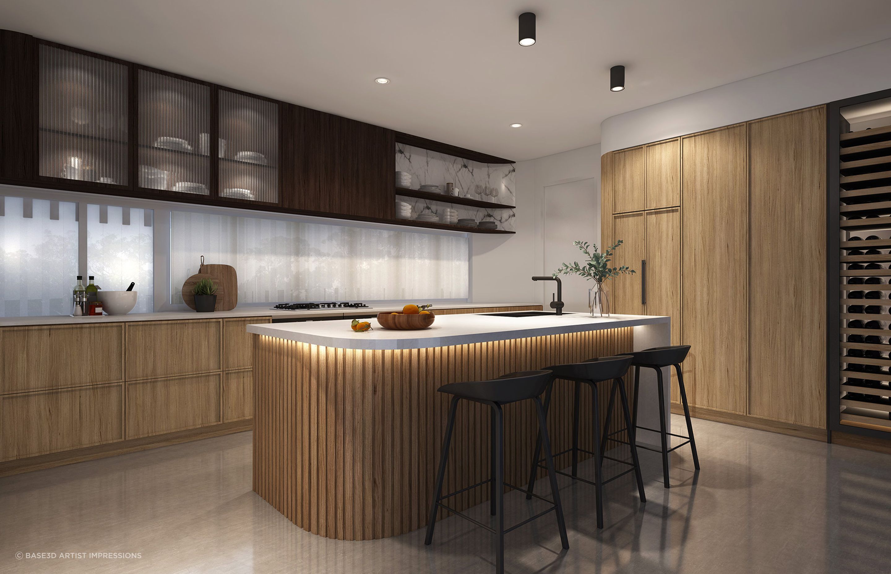 Kitchen by BASE3D Artist Impressions | ArchiPro AU