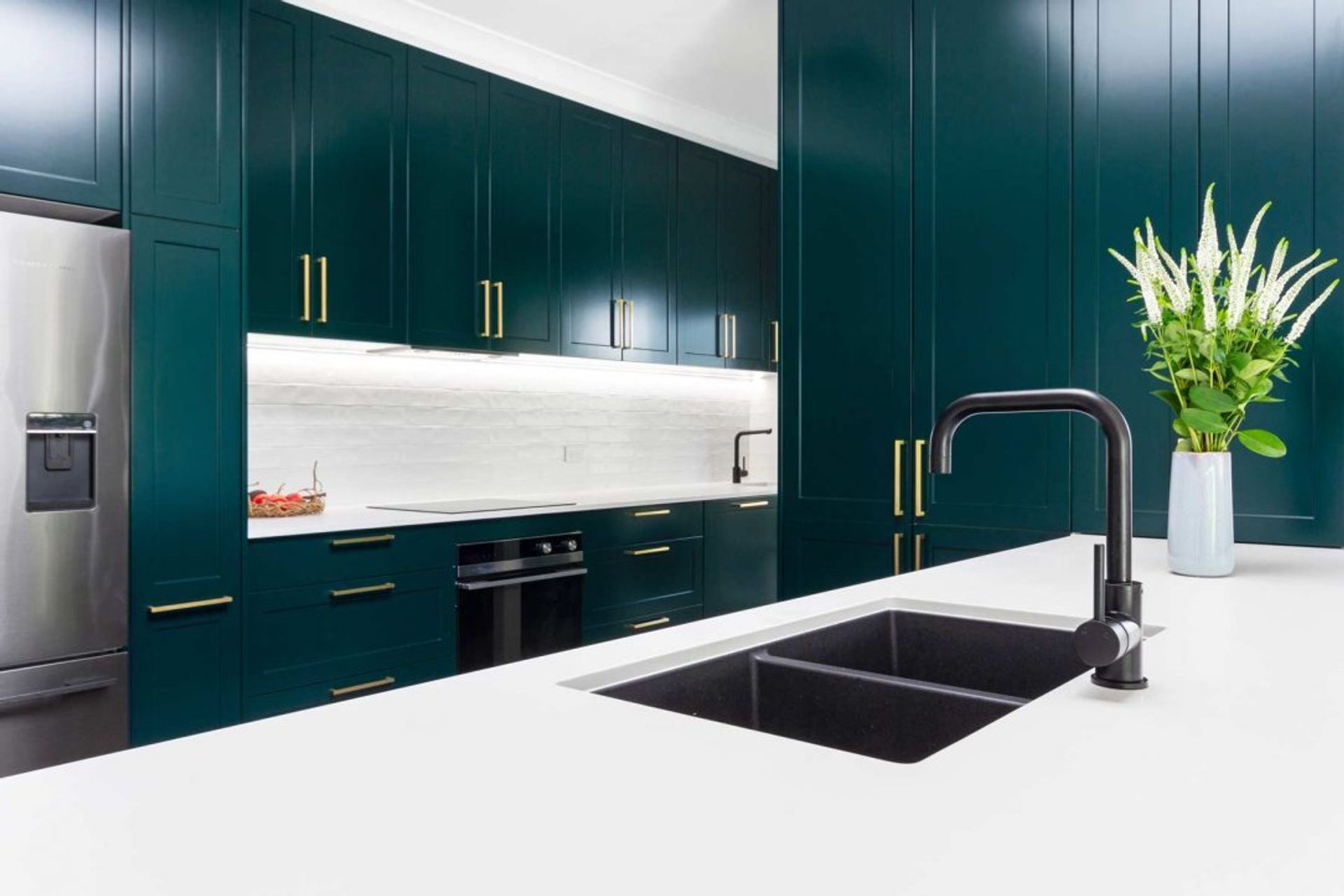 Jade Green Kitchen Design – Hunters Hill by Premier Kitchens Australia ...