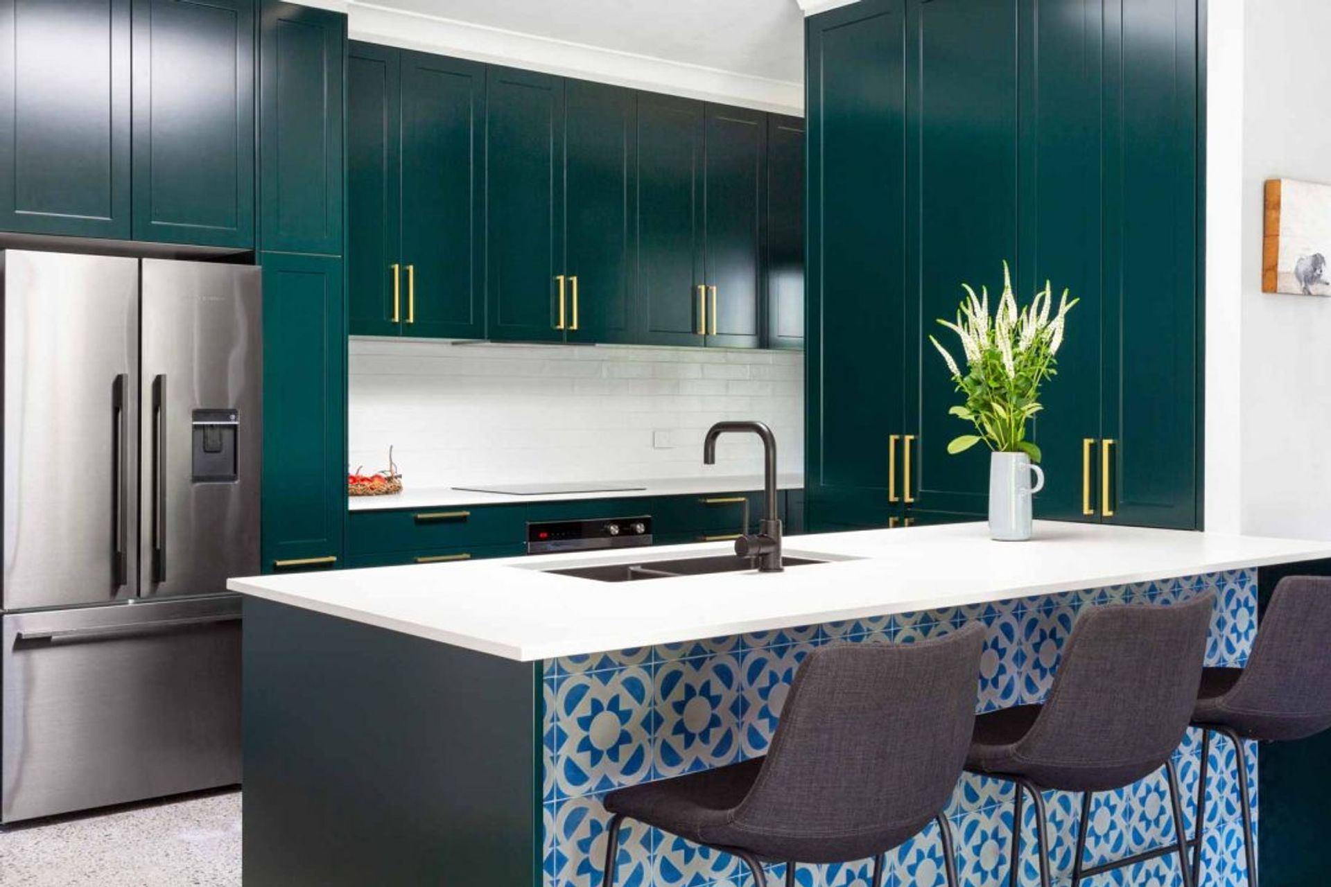 Jade Green Kitchen Design – Hunters Hill by Premier Kitchens Australia ...