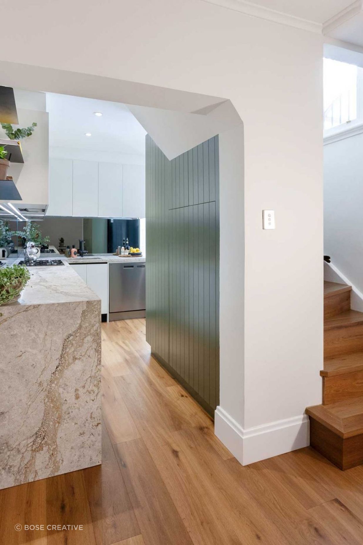Contemporary Limestone Kitchen, Waterloo by Premier Kitchens Australia ...
