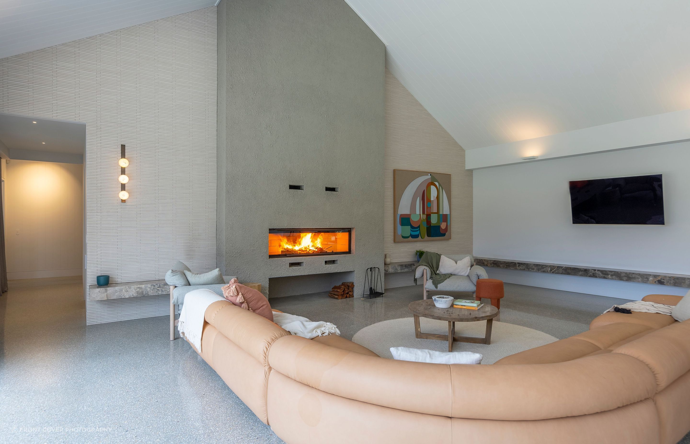 Merricks Farmhouse by Sculpt Fireplace Collection | ArchiPro AU