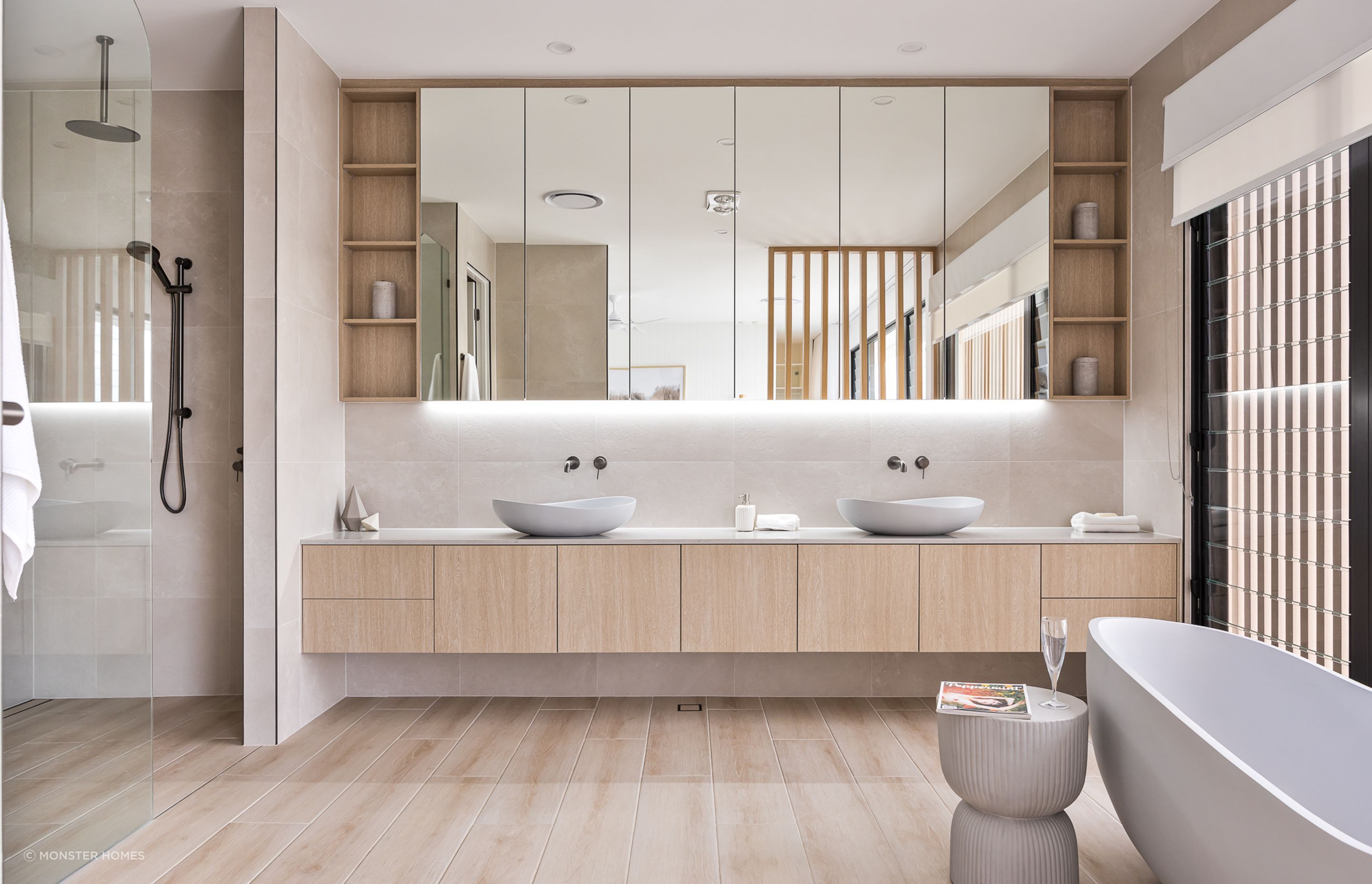 Modern coastal bathrooms by Volupto | ArchiPro AU