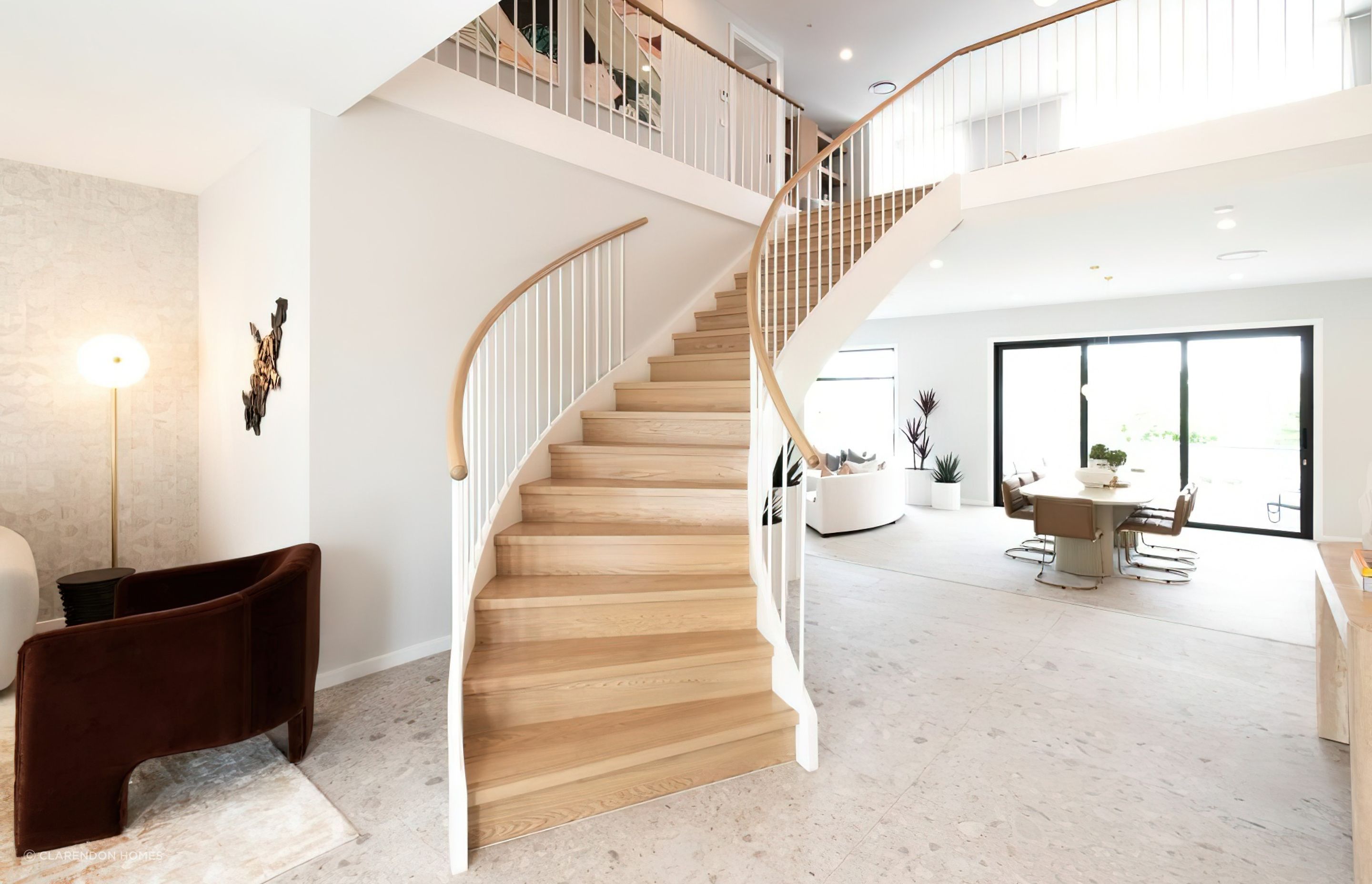 Glacial Oak staircase takes pride of place by Australian Sustainable ...