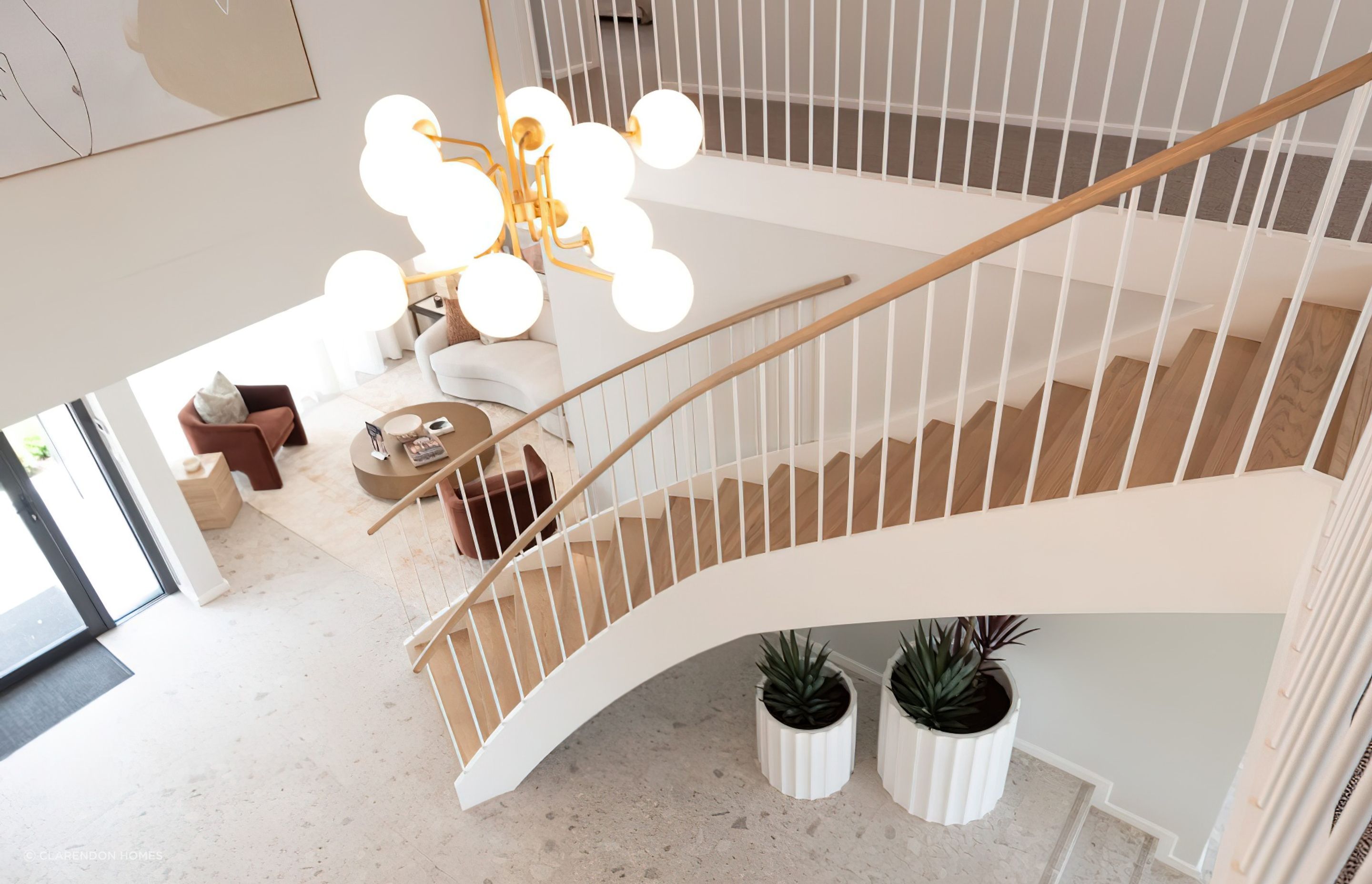 Glacial Oak staircase takes pride of place by Australian Sustainable ...