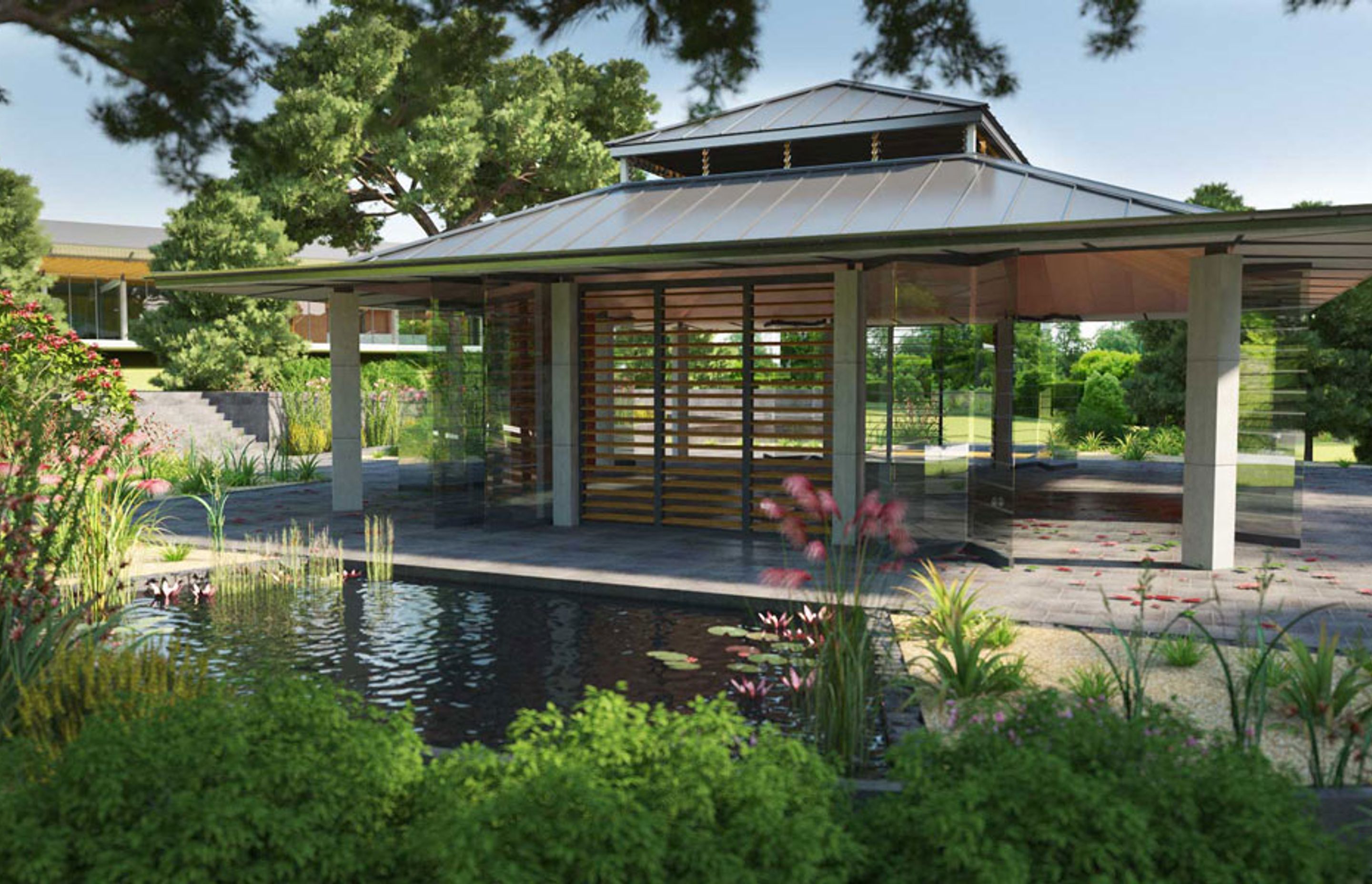 Lotus Pavilion - Visualisation of Memorial Pavilion by 3D Environment ...