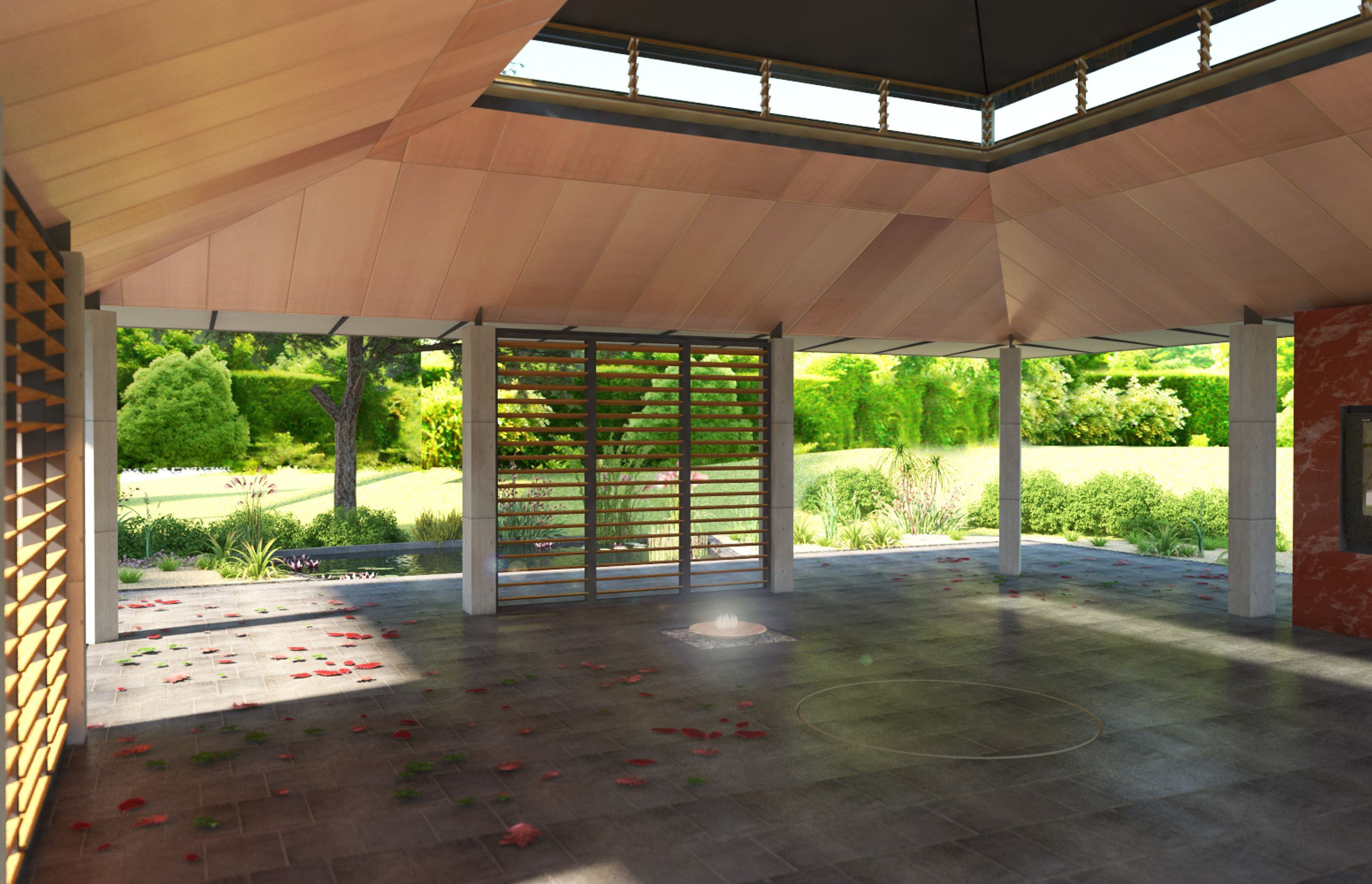 Lotus Pavilion - Visualisation of Memorial Pavilion by 3D Environment ...