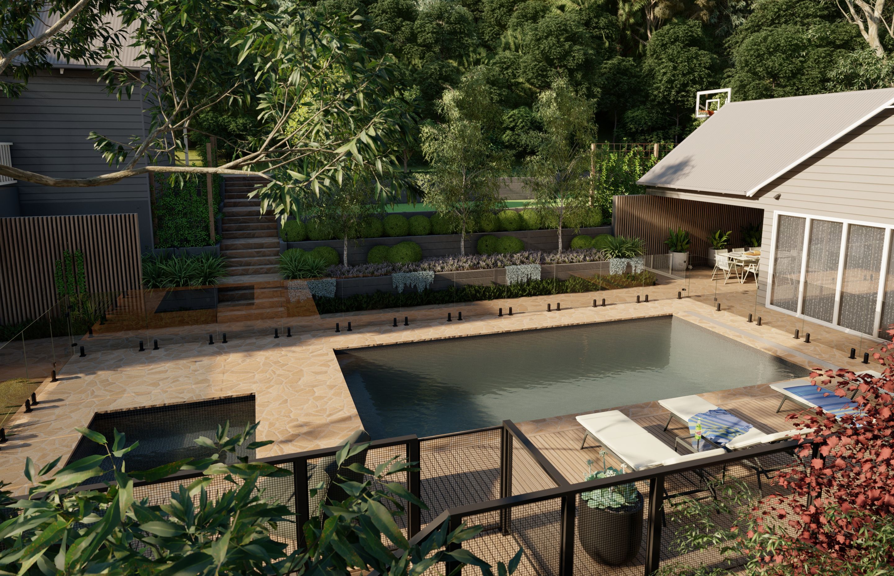 Upper Ferntree Gully - 3D Design by Anthony Scott Landscape Design ...