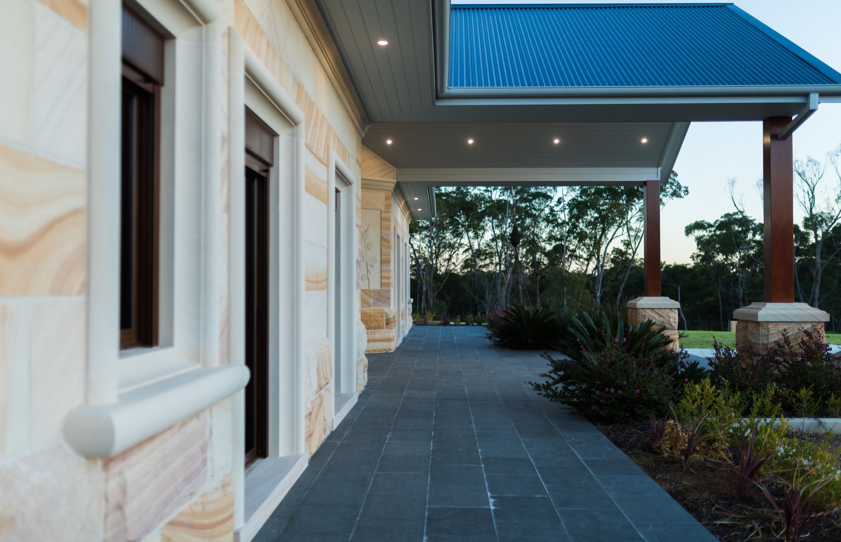 The Rock; Single-storey Neo-colonial Australian Sandstone Farmhouse by ...