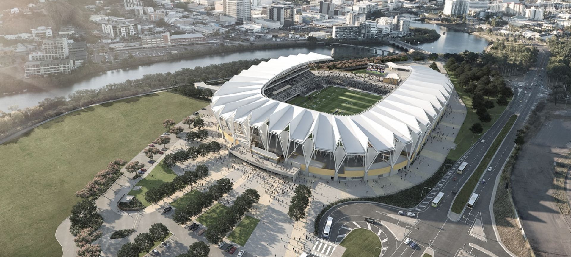 Queensland Country Bank Stadium by Diadem | ArchiPro AU