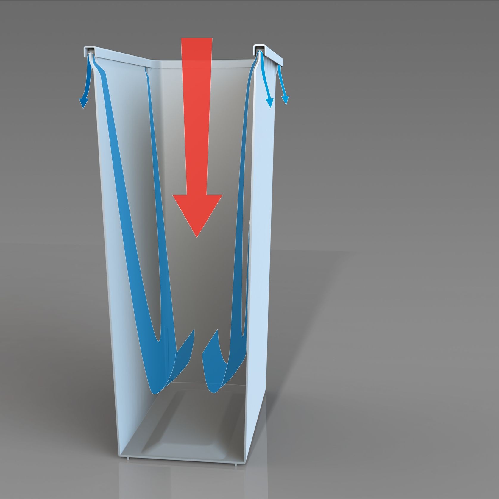 Compact Bin Storage - 1 x 40 Litre Bucket - Handle Pull | ArchiPro AU