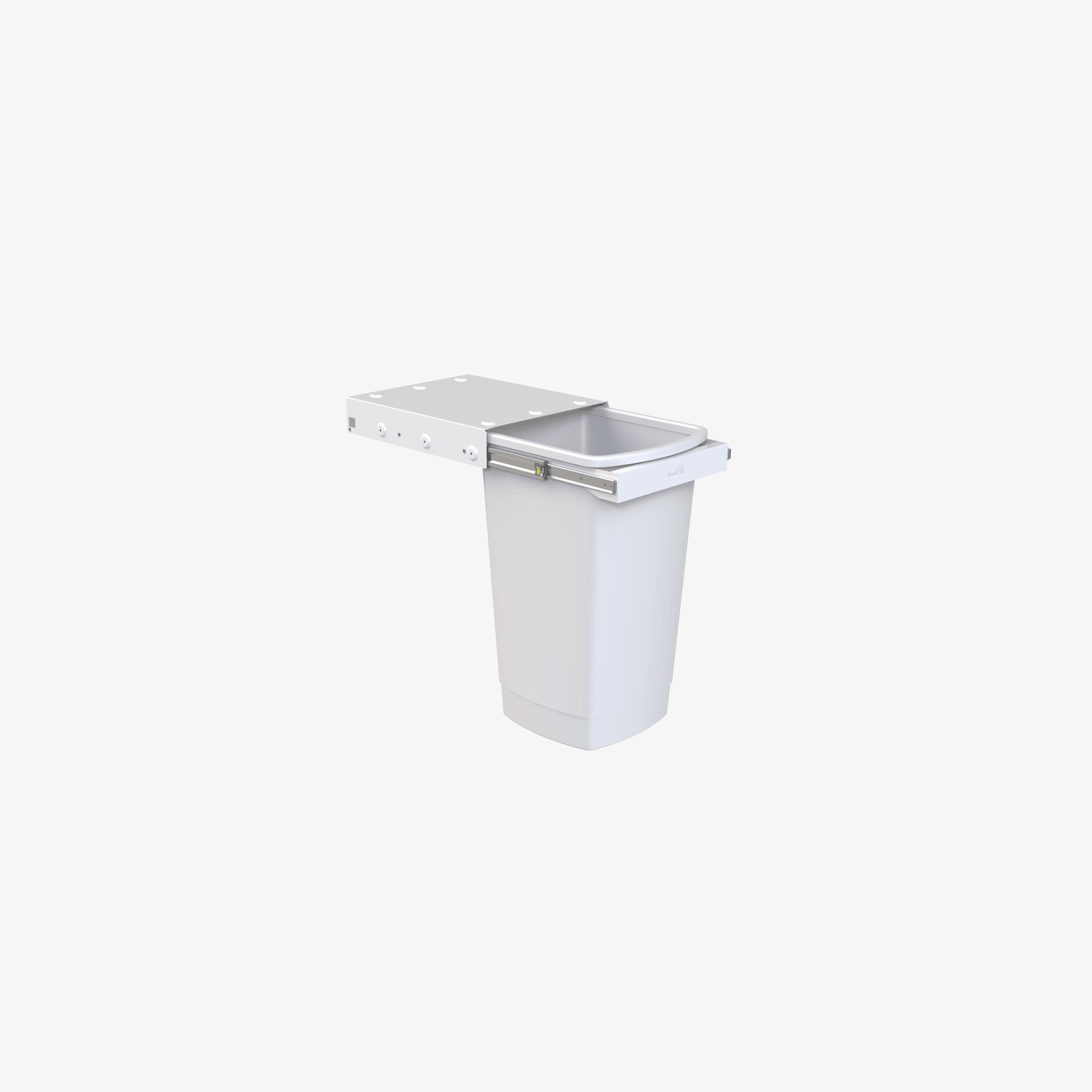 Compact Bin Storage - 1 x 50 Litre Bucket - Handle Pull | ArchiPro AU