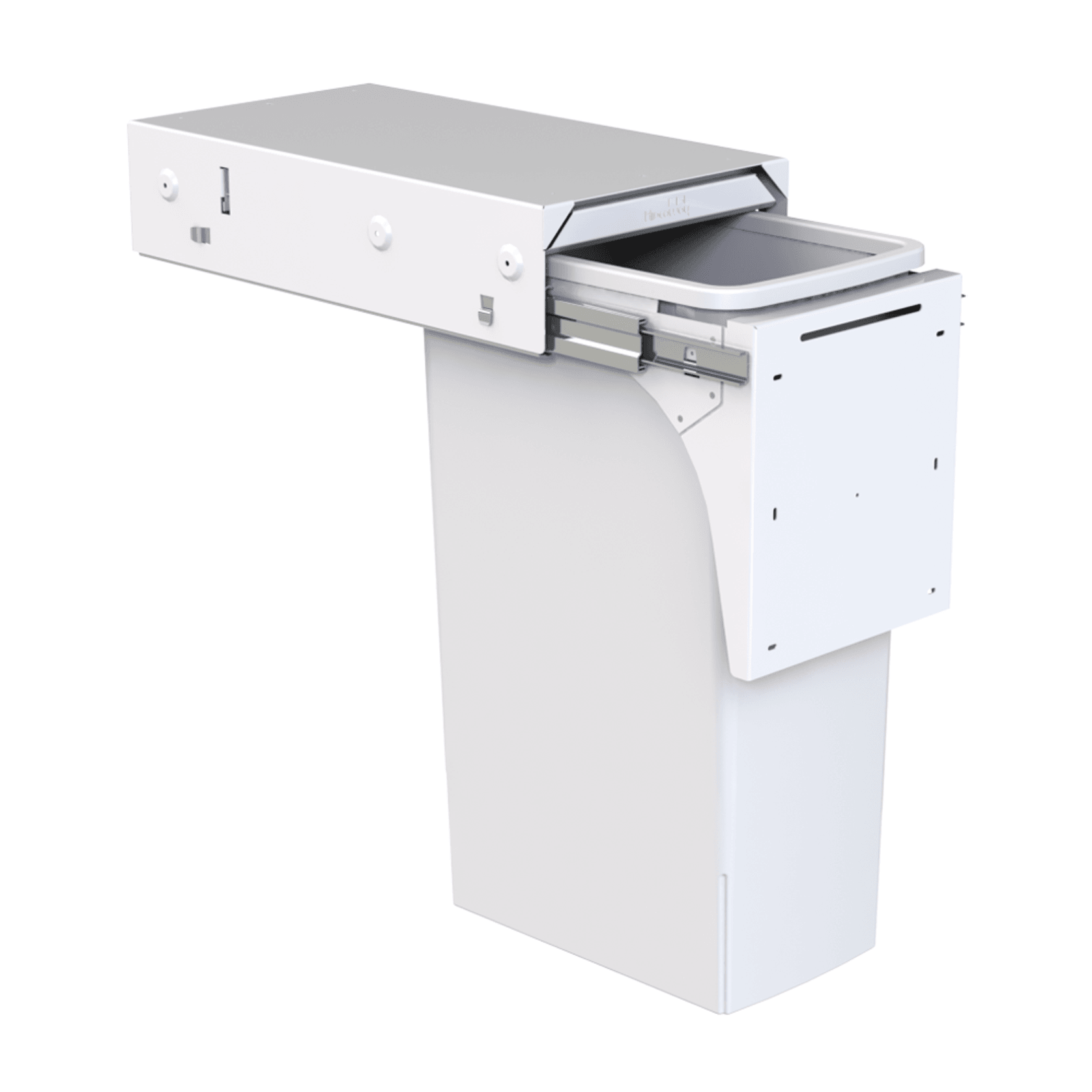 Soft Close Bin Storage - 1 x 40 litre buckets - Door Pull | ArchiPro AU