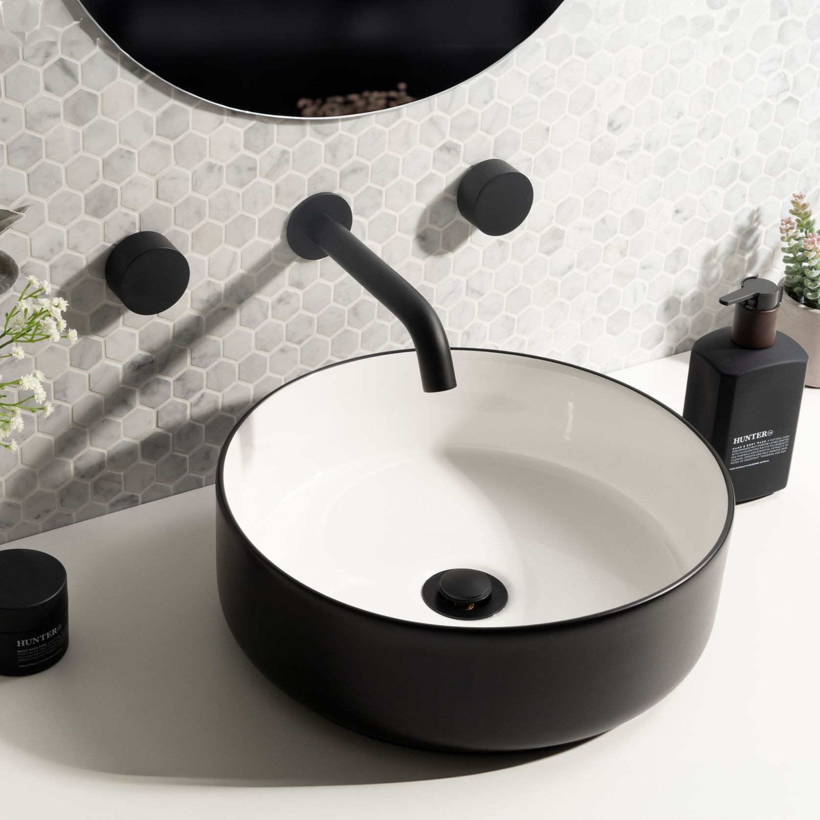 Mira Matte Black Wall Spout | ArchiPro AU
