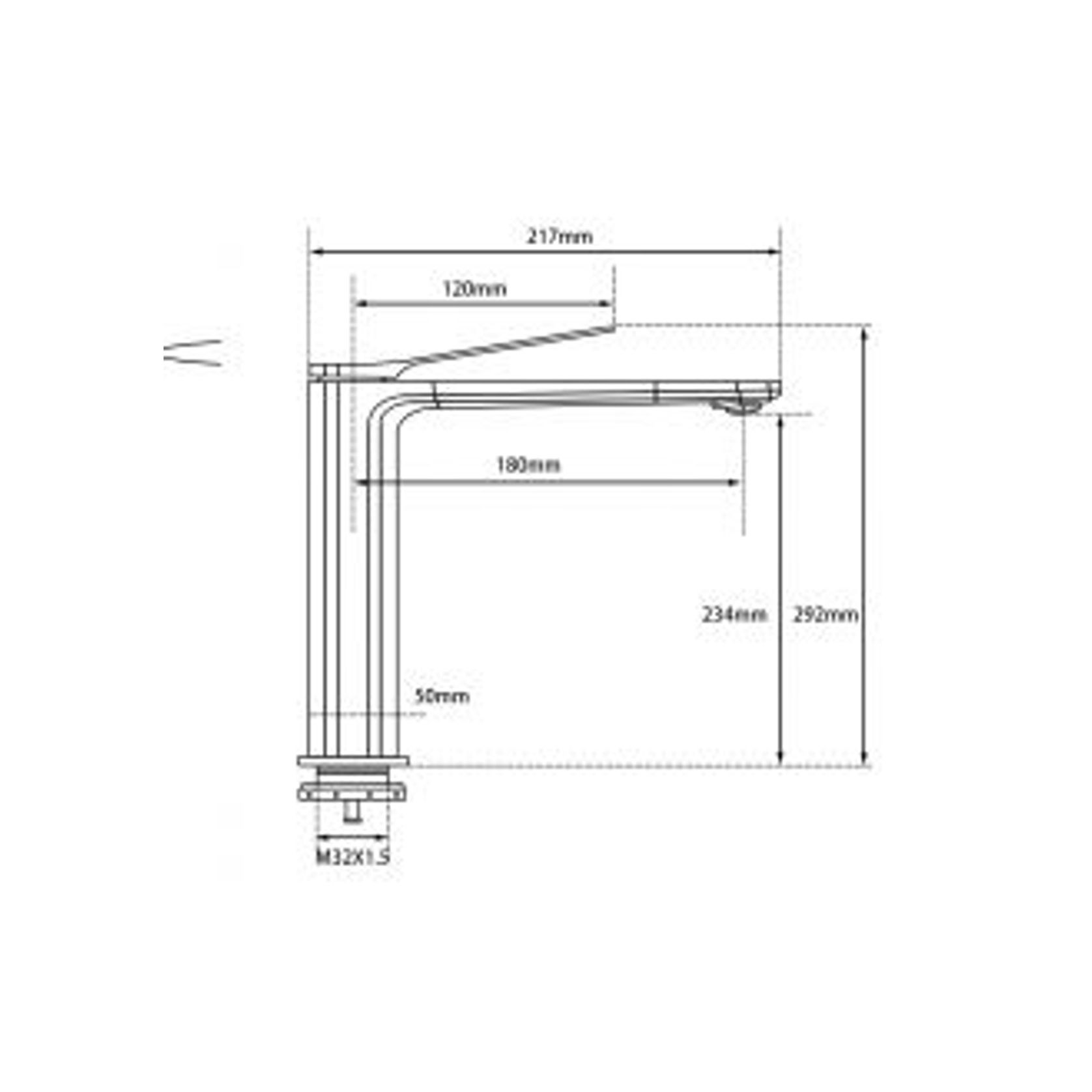 Rushy Tall Basin Mixer Brushed Brass | ArchiPro AU