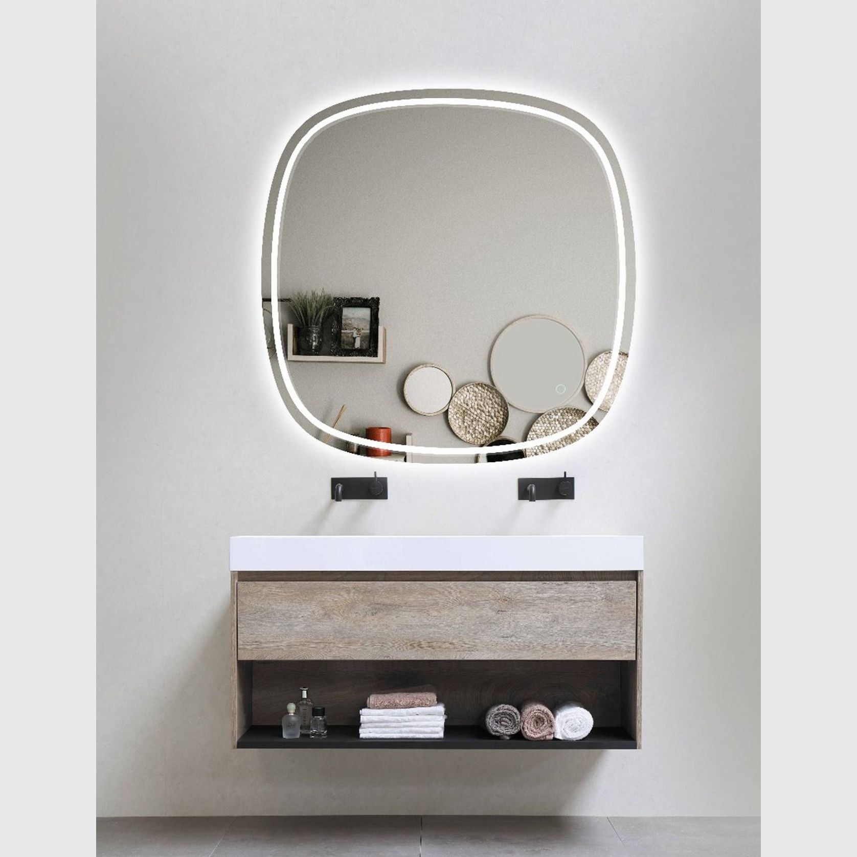 Rounded Edge LED Mirror LM-LEXSI-60 | ArchiPro AU