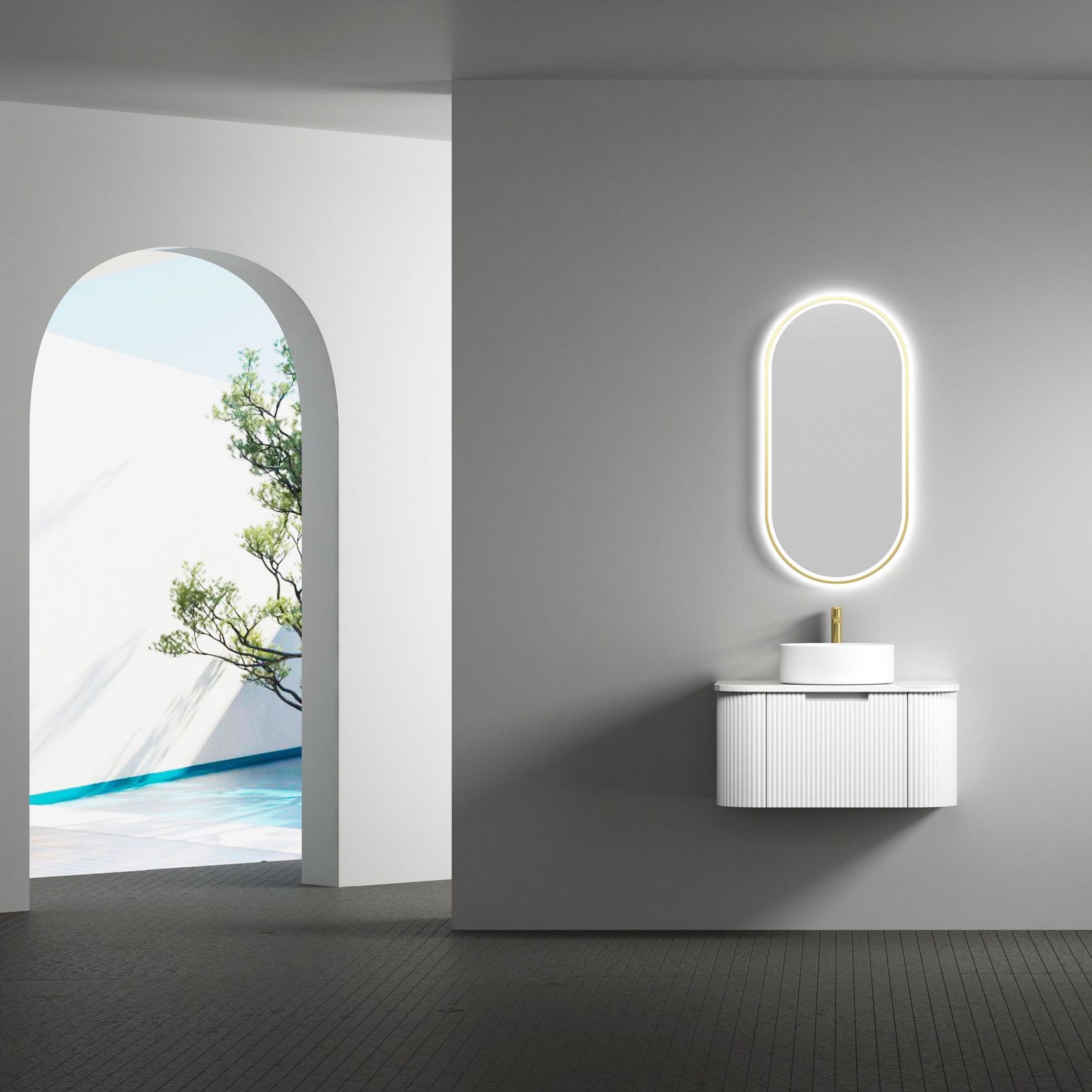 Aulic Petra Wall Hung Vanity 750mm | ArchiPro AU