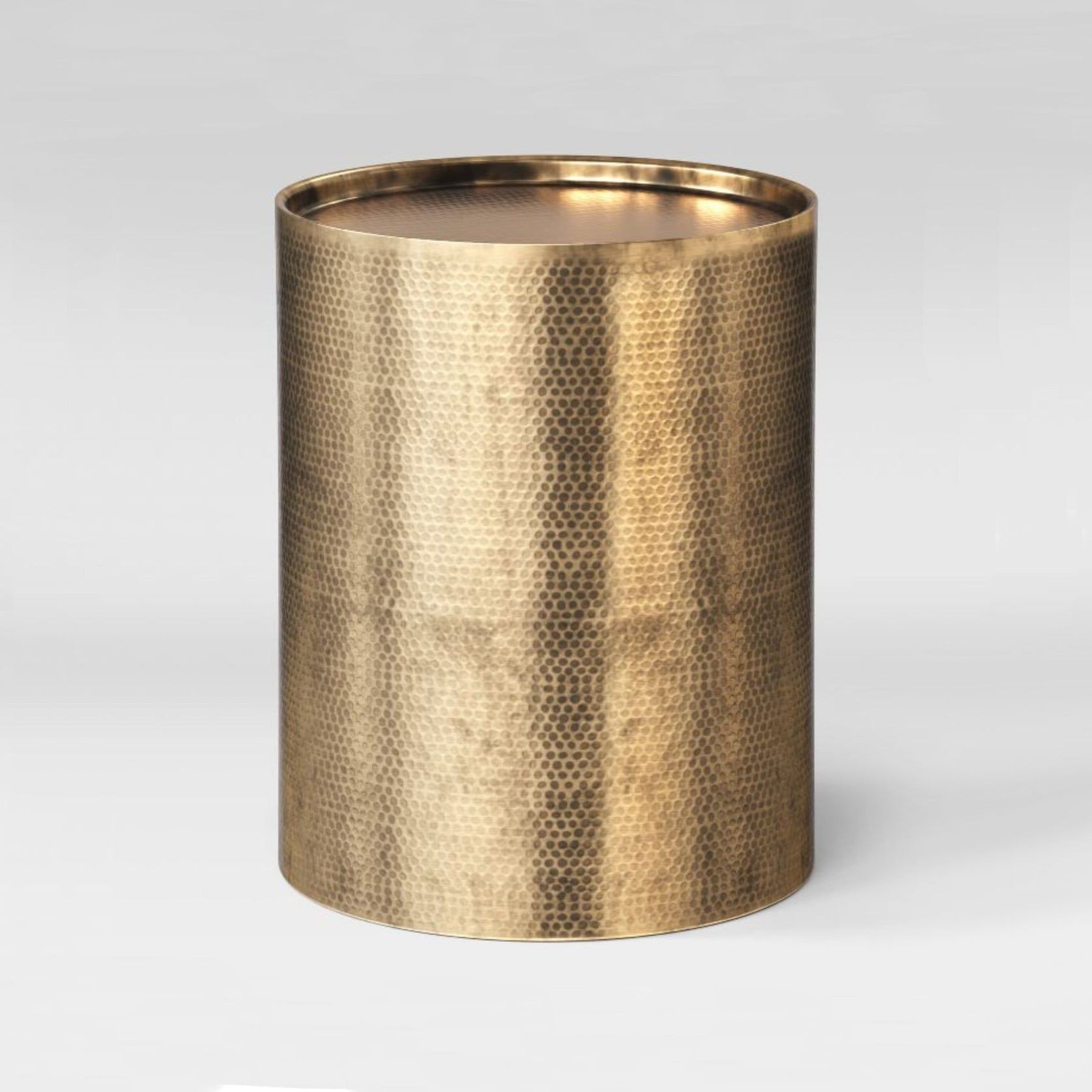 Hudson Hammered Barrel Side Table | ArchiPro AU