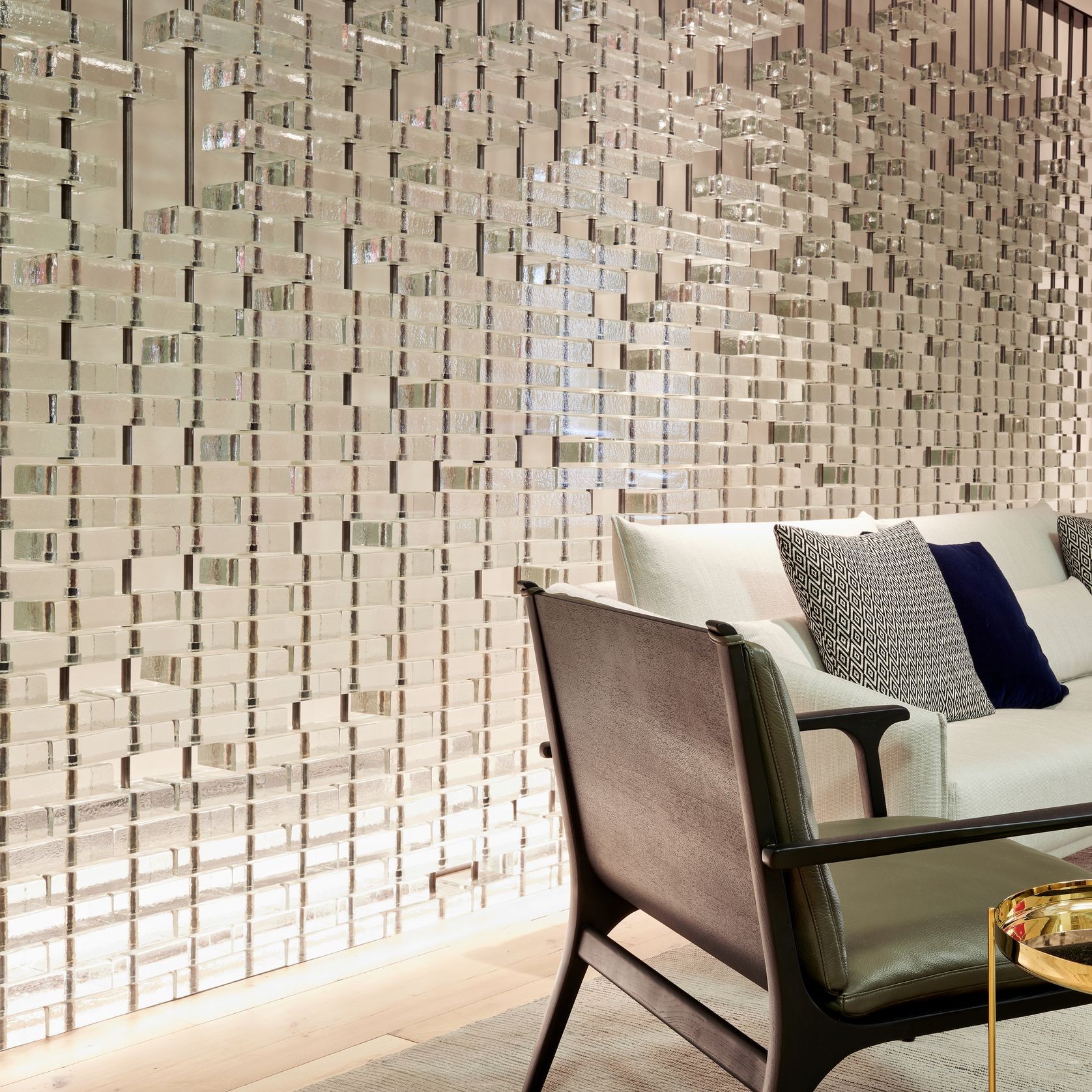 Poesia Mottled Cast Glass Bricks | ArchiPro AU