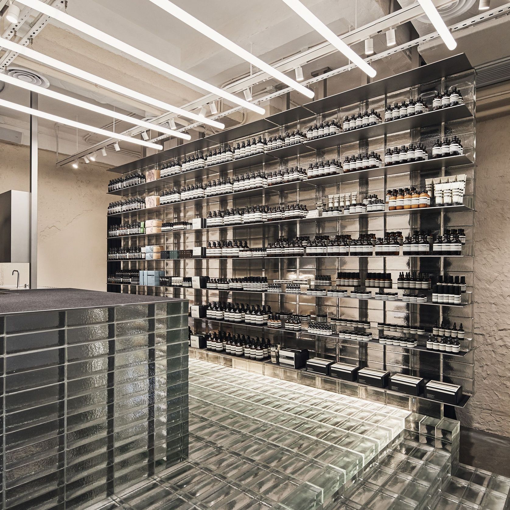 Poesia Mottled Cast Glass Bricks | ArchiPro AU